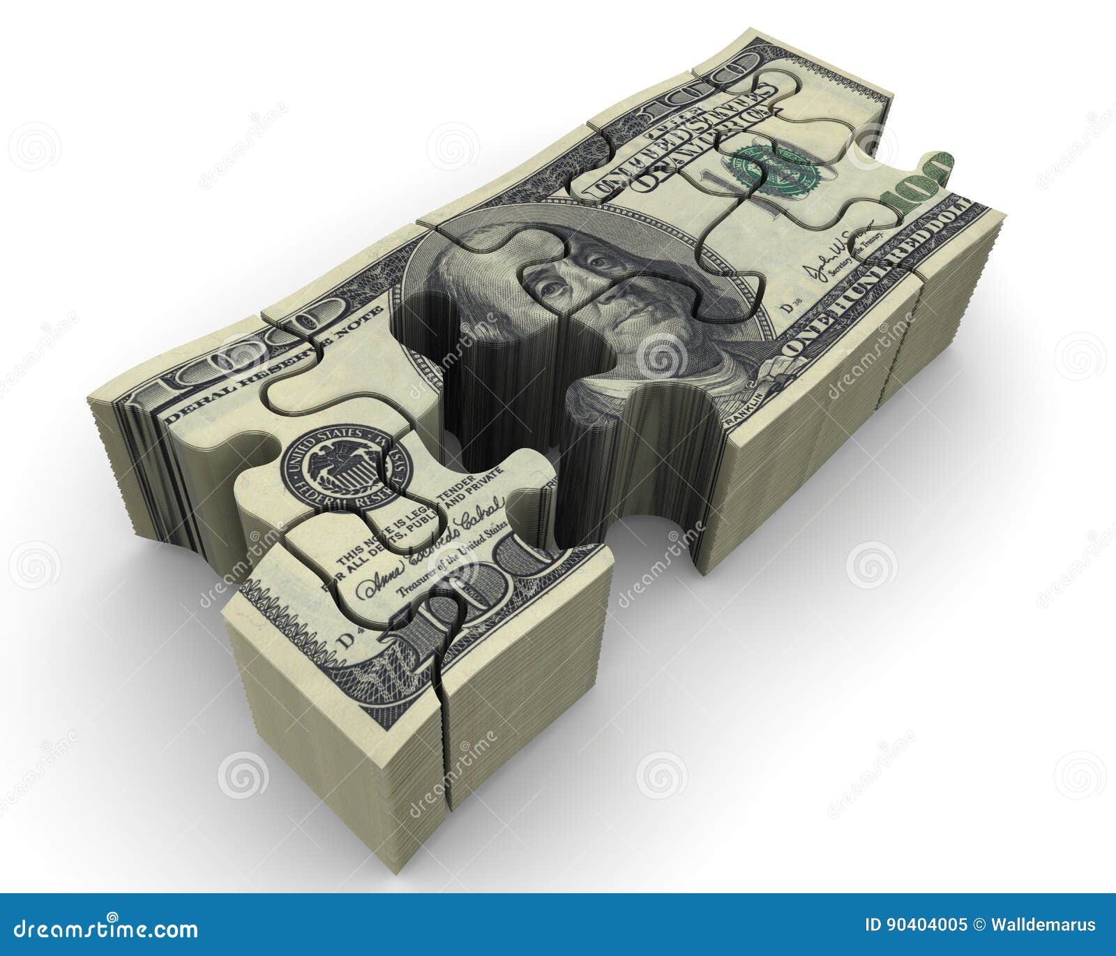 Pack Of Banknotes On A Wooden Pallet. Stock Photography | CartoonDealer ...