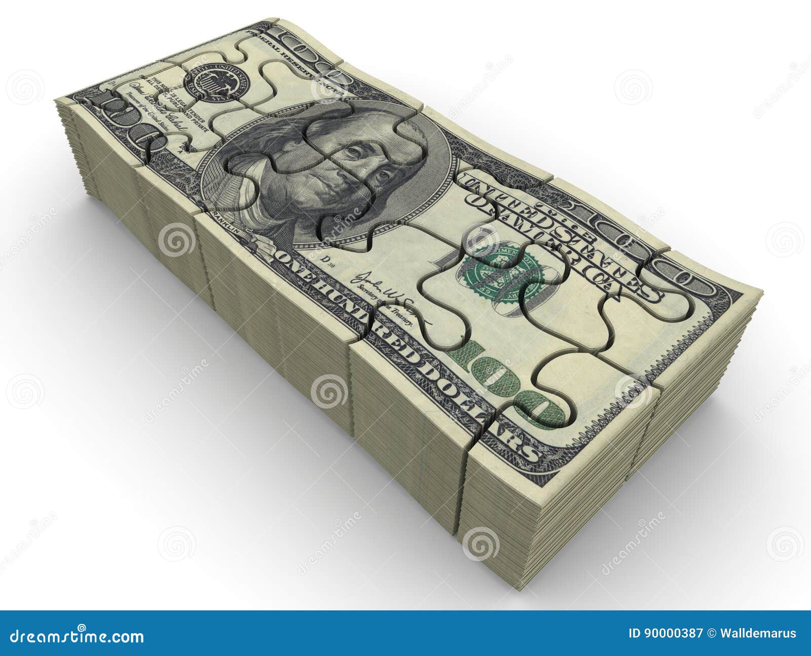 Pack Of Banknotes On A Wooden Pallet. Stock Photography | CartoonDealer ...