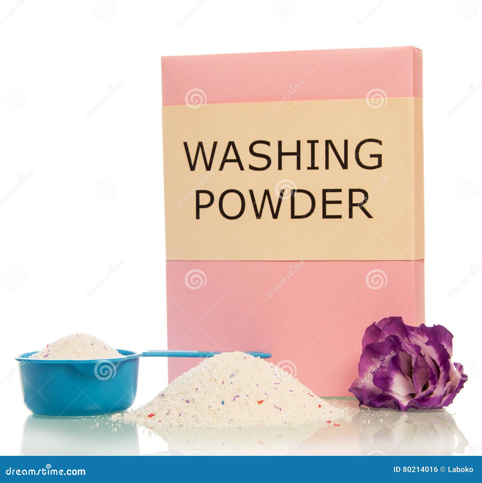 Pack of Washing Powder in Measuring Cup, Bunch Isolated . Stock Photo ...
