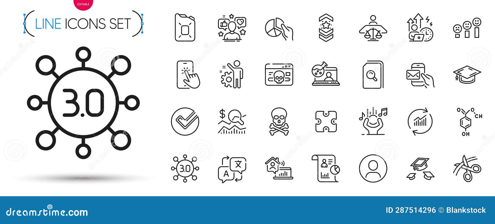 Pack of Web3, Cyber Attack and Update Data Line Icons. Pictogram Icon ...