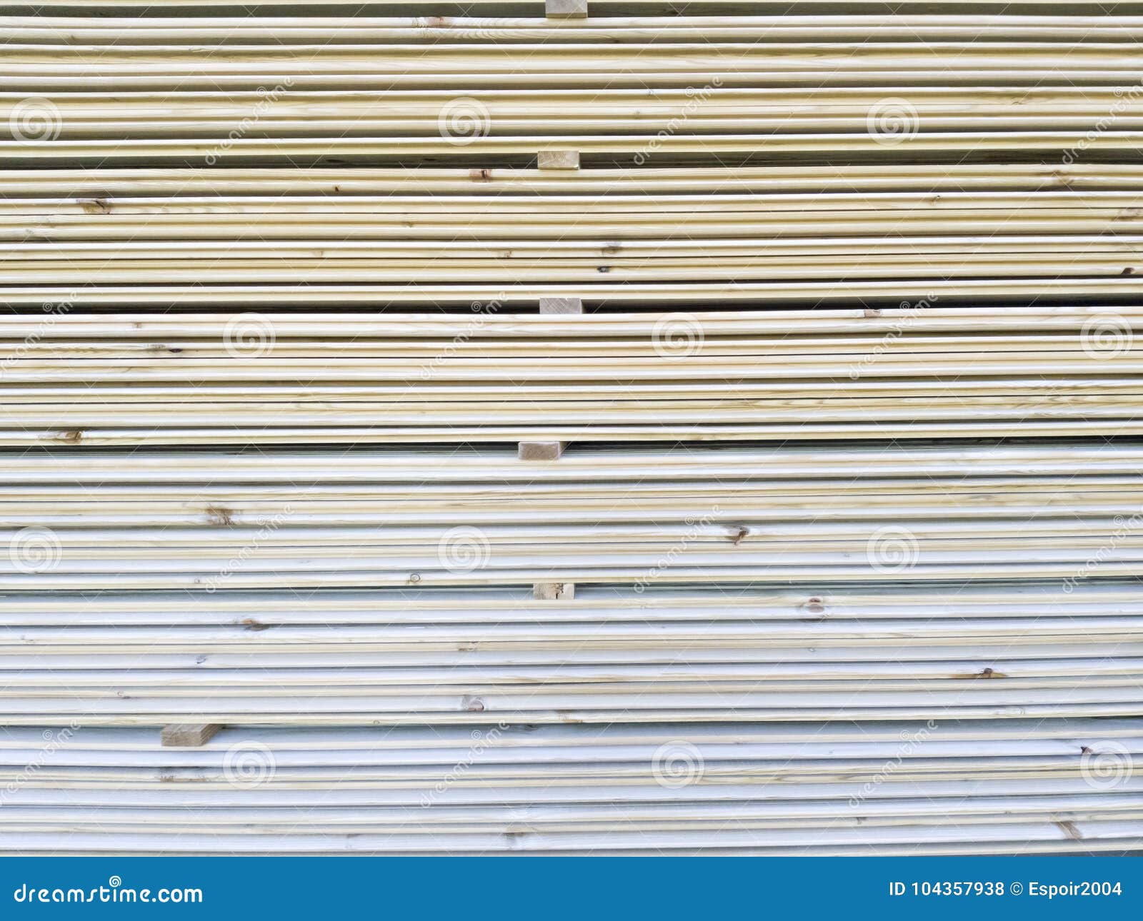 A Pack of Wooden Beams.Structure of the Overlapping Boards. Stock Photo ...