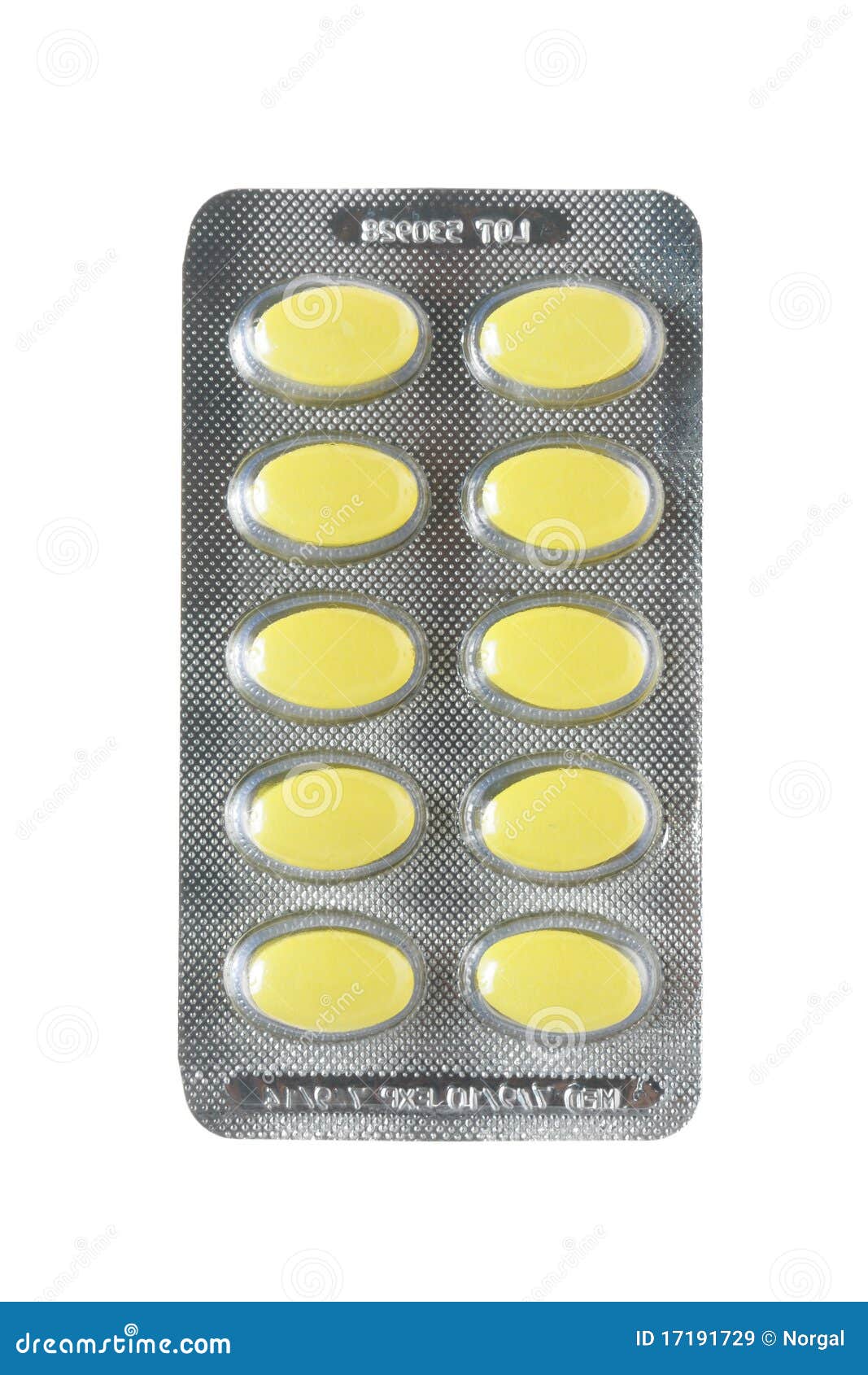 Pack of yellow pills stock image. Image of dose, hospital - 17191729