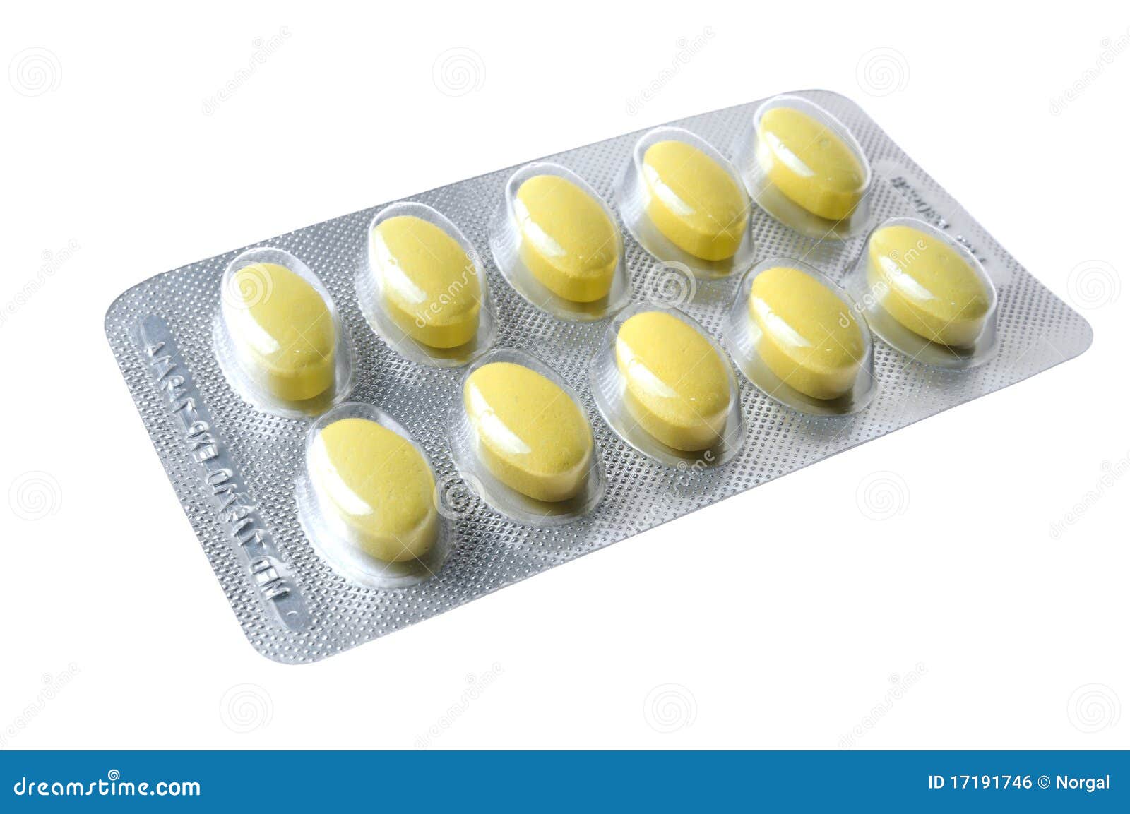 Pack of yellow pills stock photo. Image of chemist, healthcare - 17191746