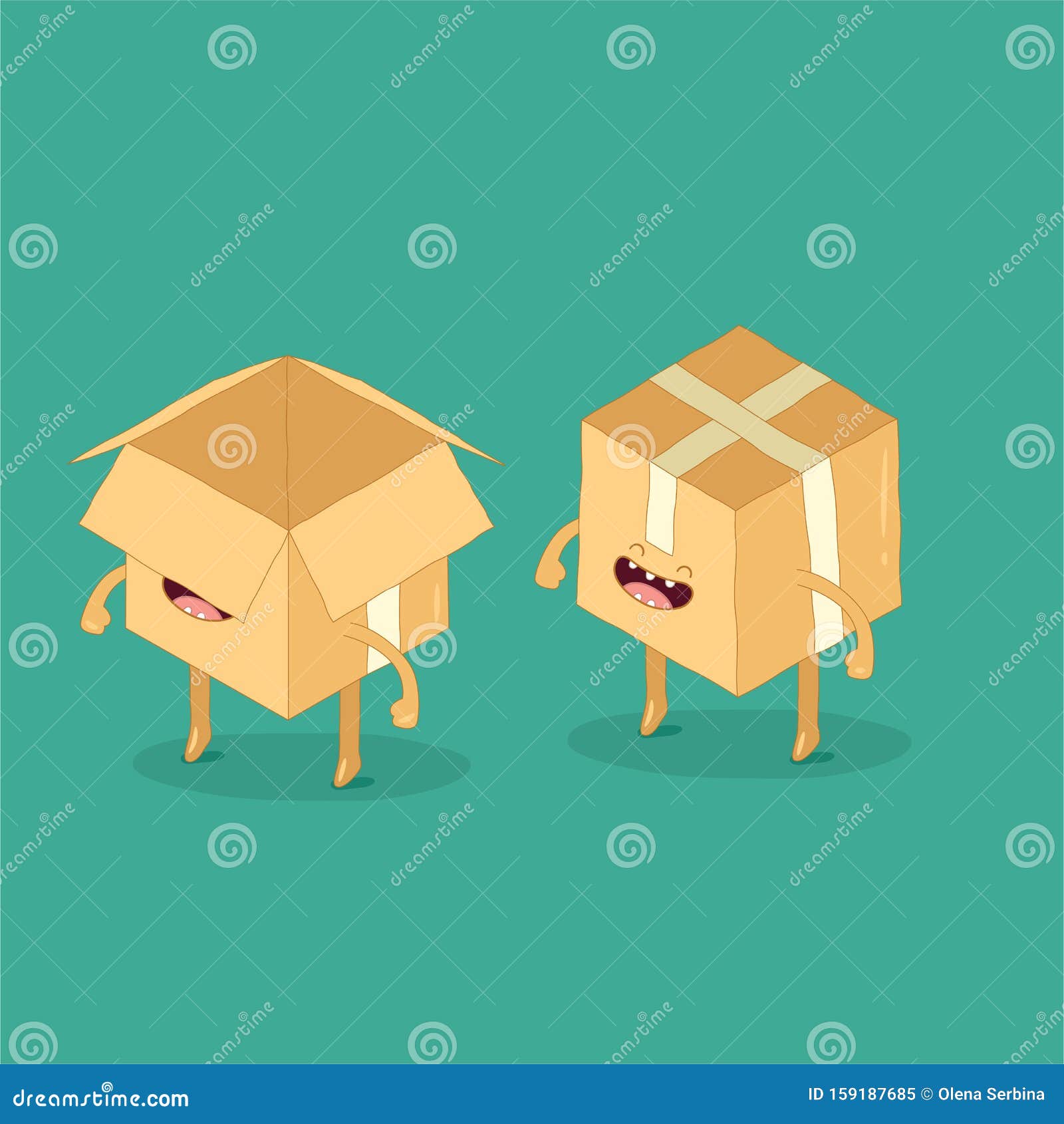 Pack Your Parcels with Quality. Vector Graphics Stock Illustration ...