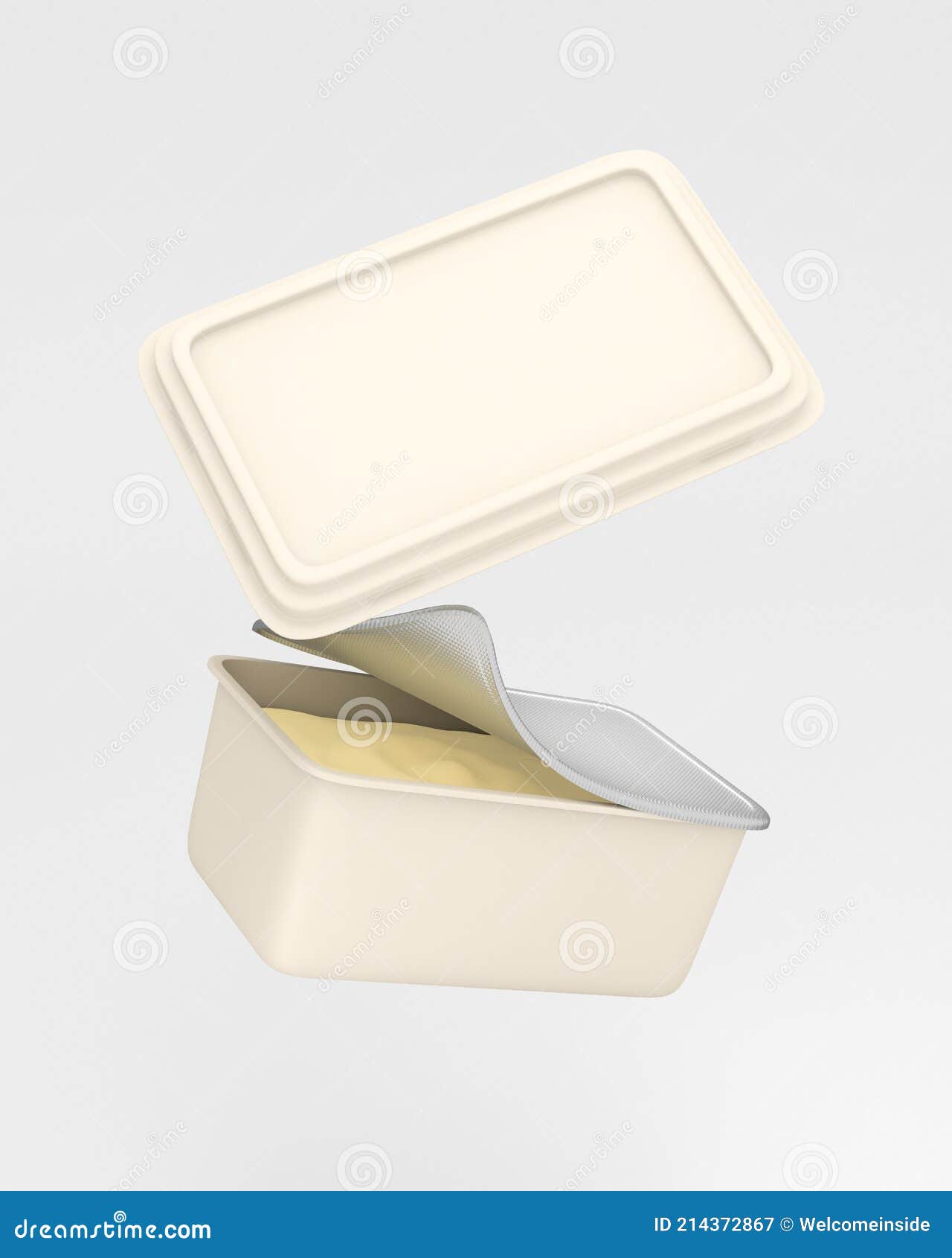 Package Blank Container for Butter, Melted Cheese or Margarine Spread ...
