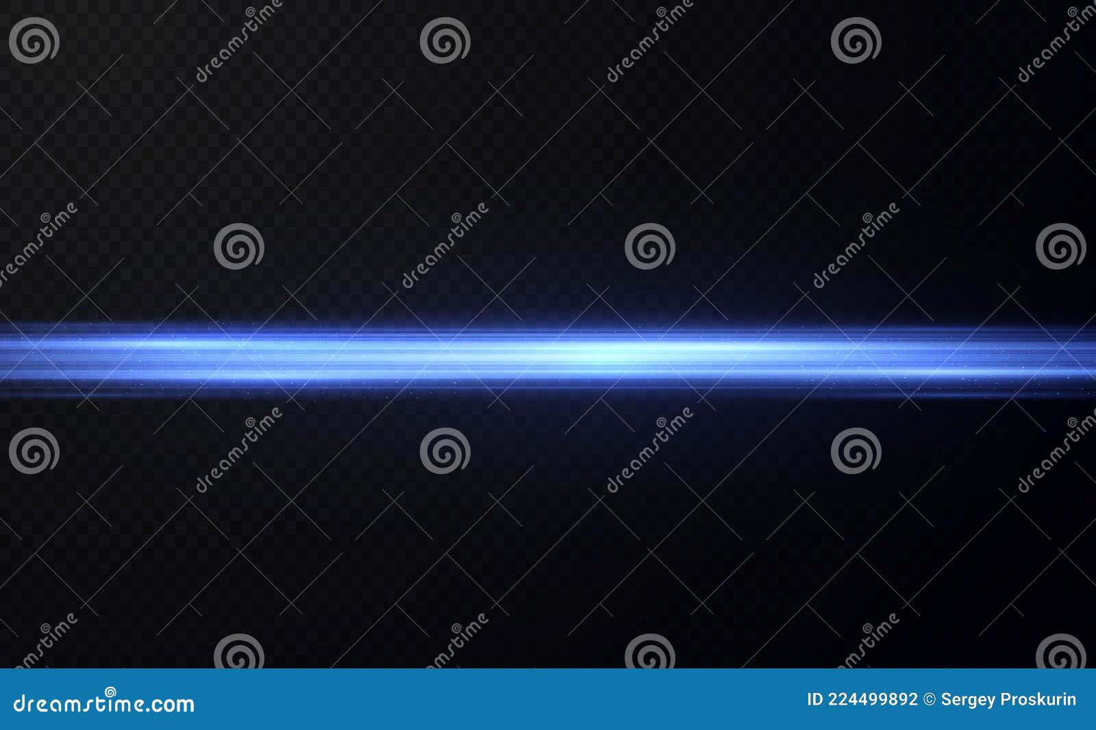 Package with Blue Horizontal Highlights. Laser Neon Beams, Horizontal ...