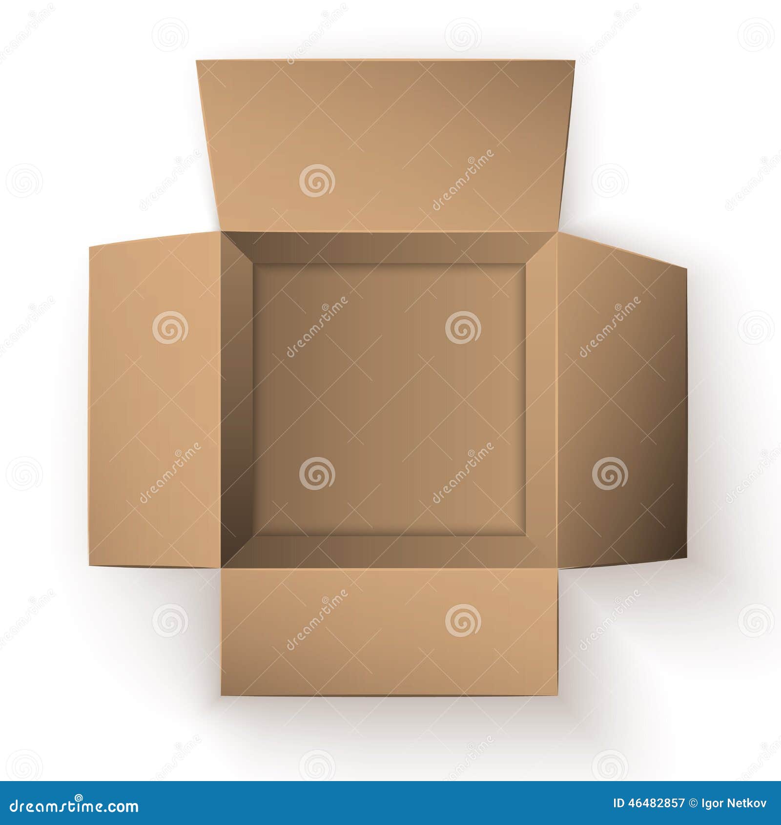Package Box Opened. stock vector. Illustration of greeting - 46482857