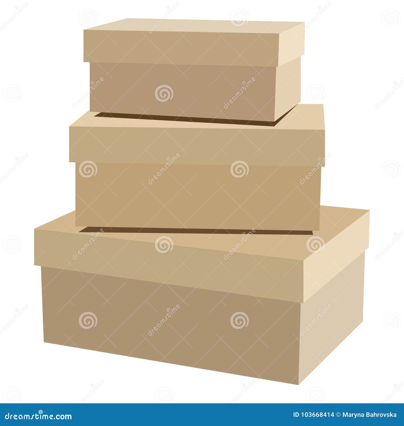 Package Box Set Illustration Stock Illustration - Illustration of ...