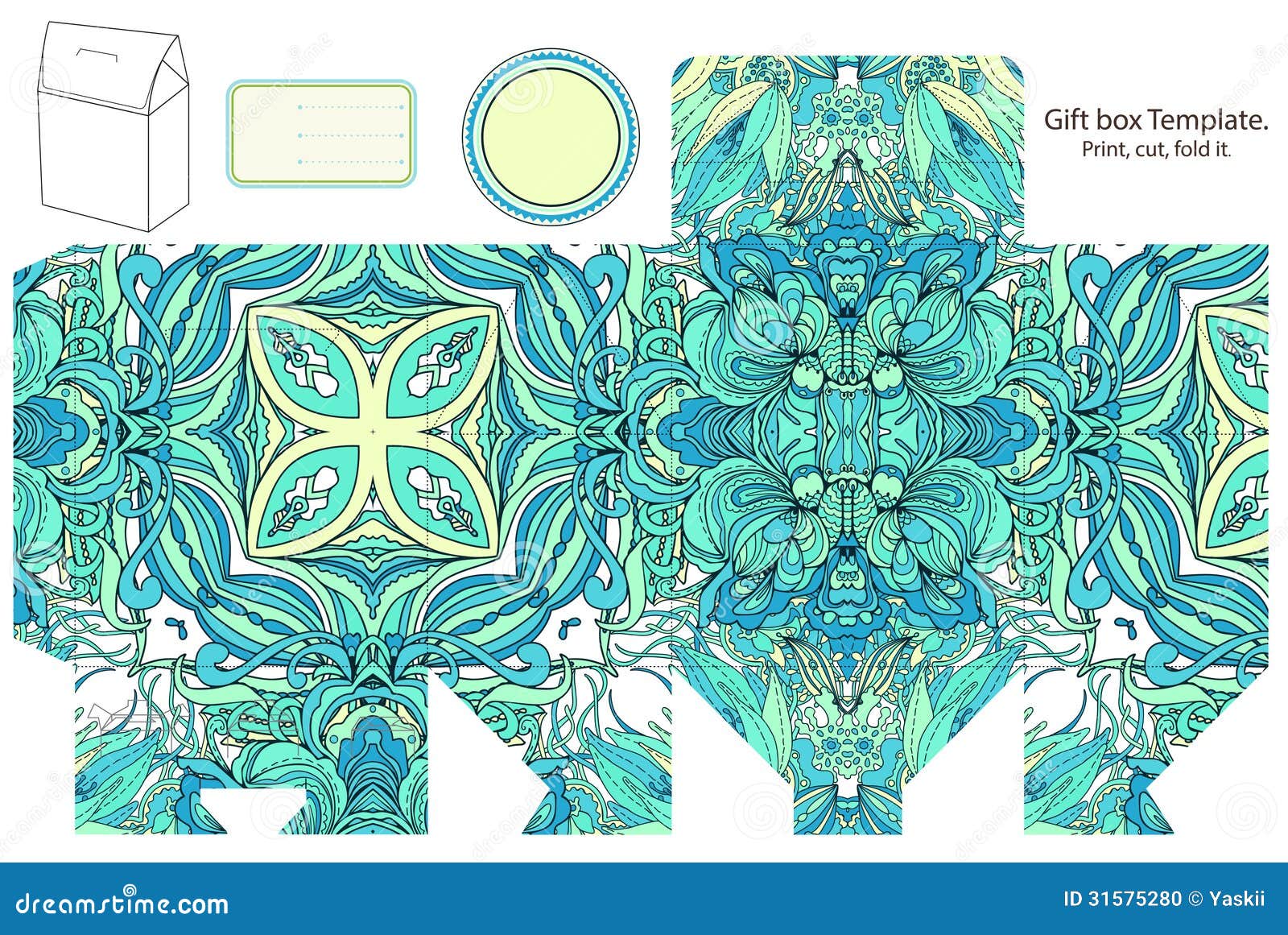 Package box template stock vector. Illustration of gift - 31575280