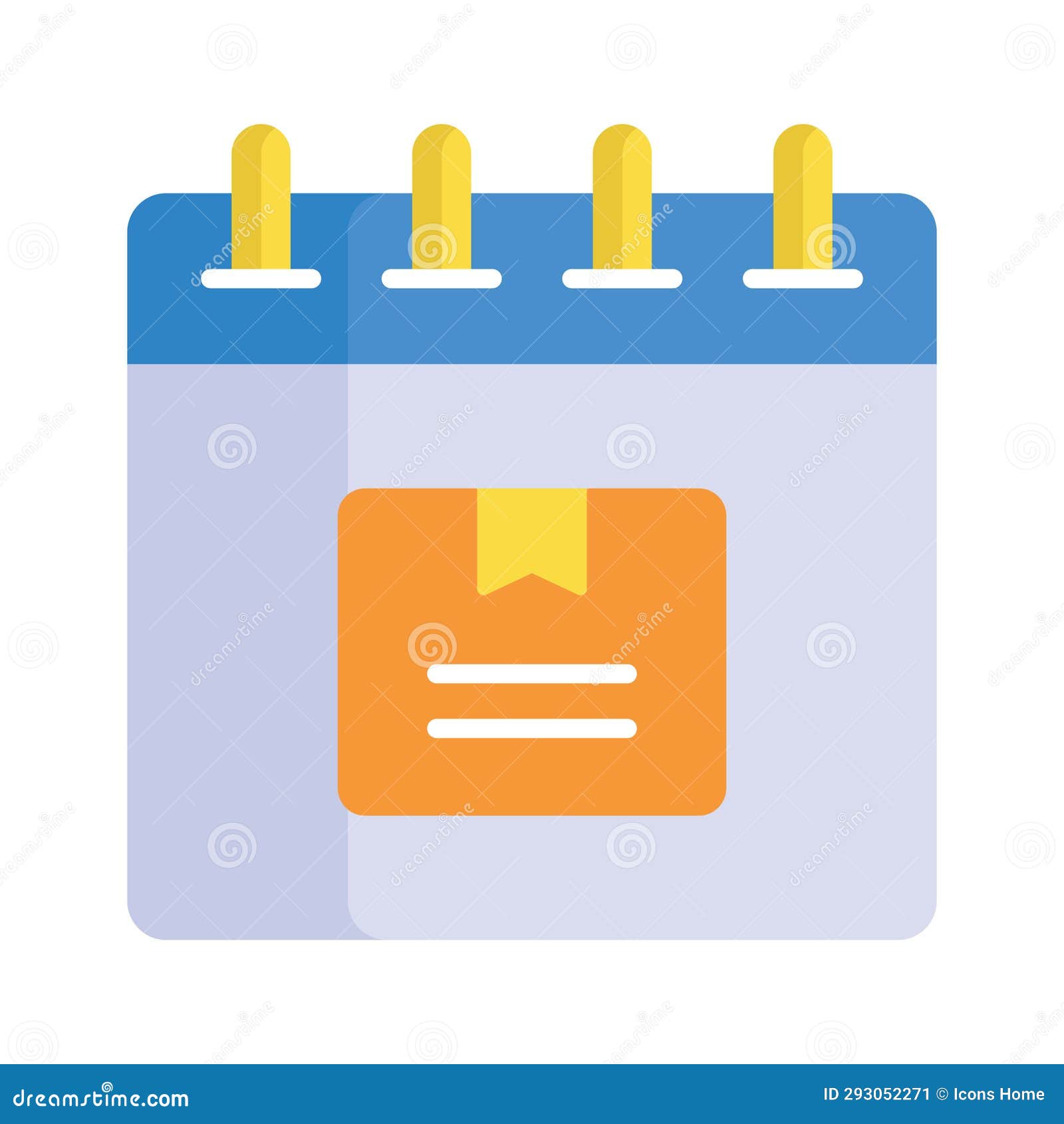 Package with Calendar, Well Designed Vector of Package Delivery Date ...