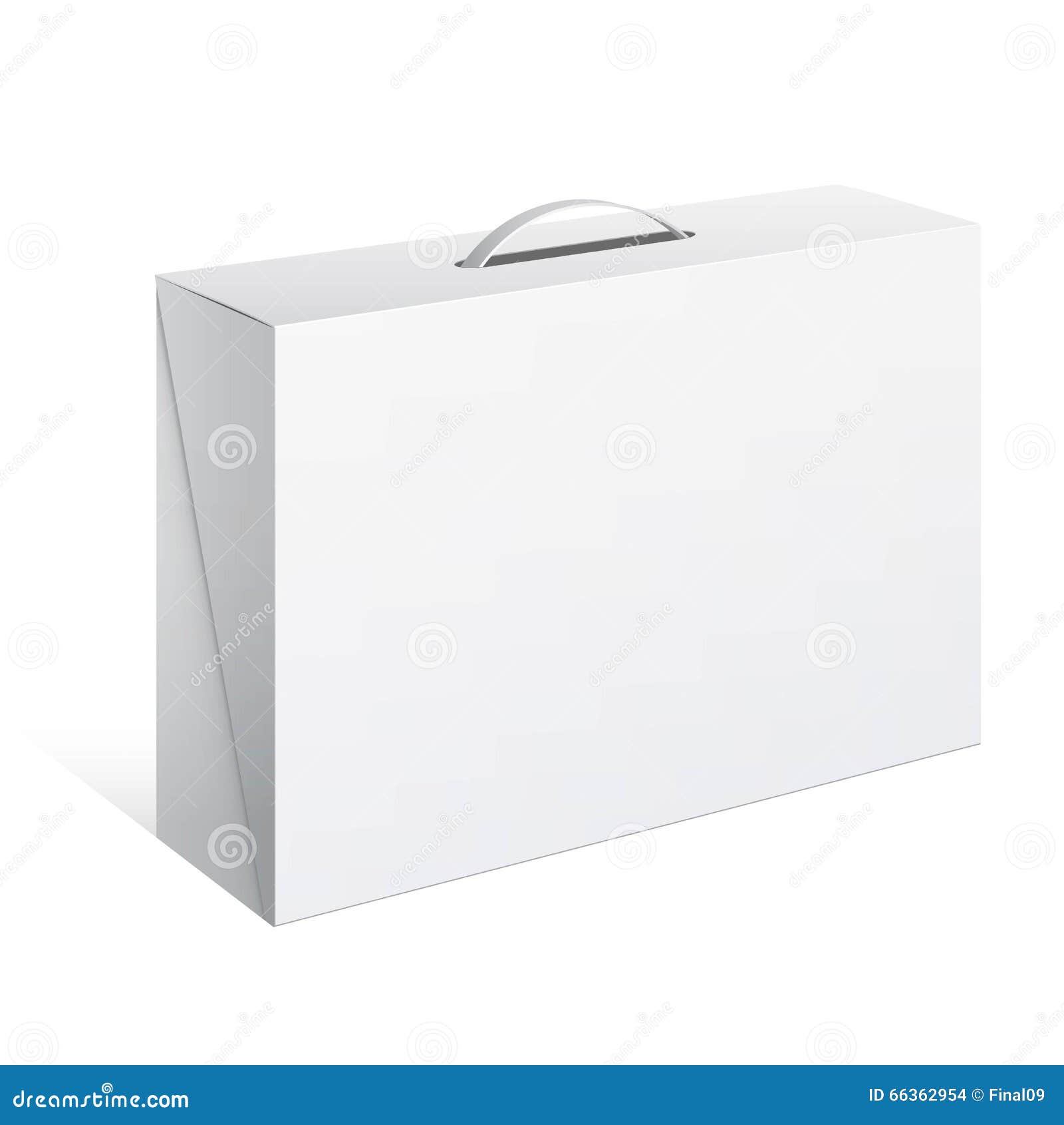 Package Cardboard Box with a Handle Stock Vector - Illustration of pack ...