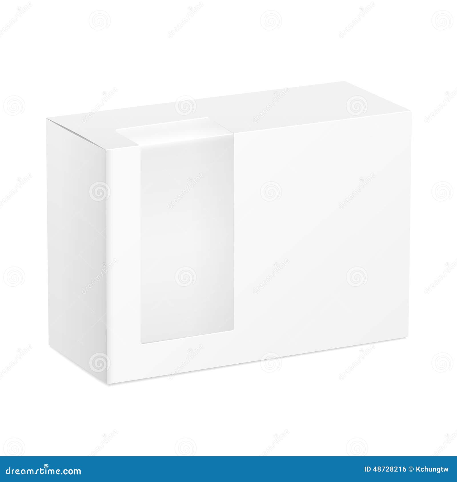 Package Cardboard Box with Transparent Plastic Window Stock Vector ...