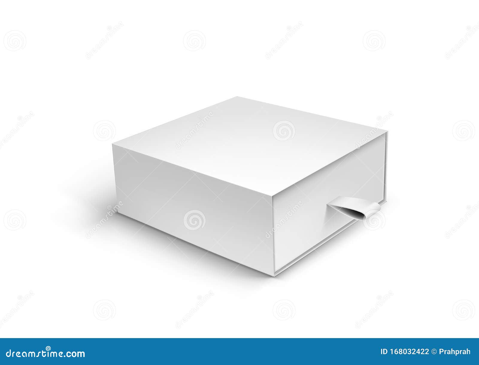 Package Cardboard Ribbon Pull and Slide Drawer Box Stock Vector ...