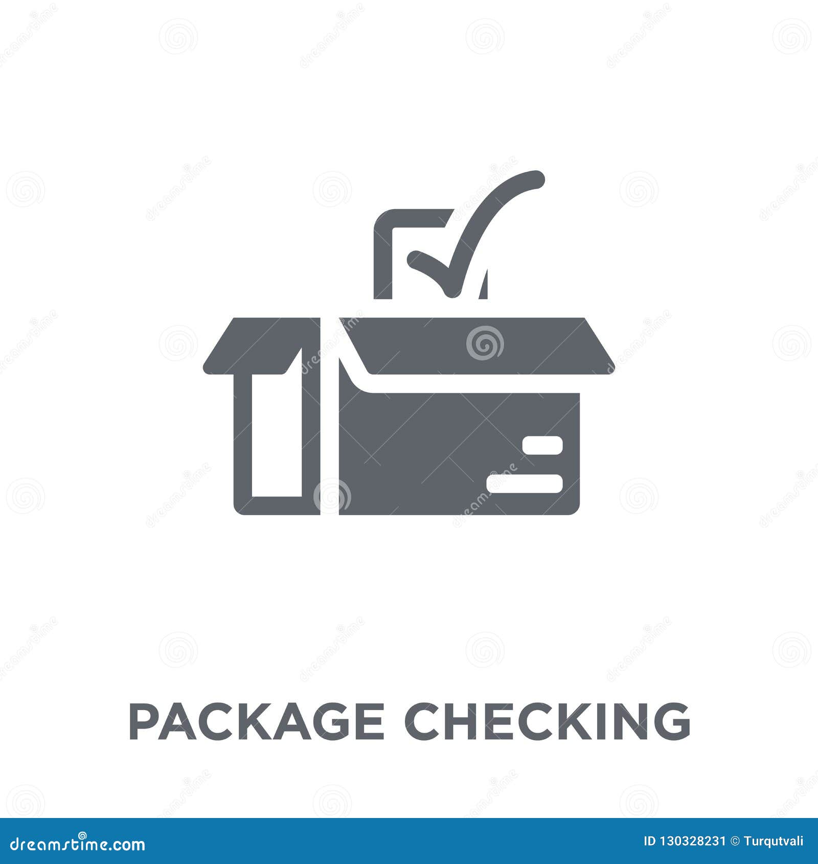 Package Checking Icon from Delivery and Logistic Collection. Stock ...