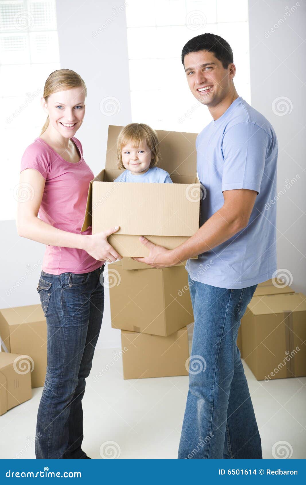 A package with child stock photo. Image of caucasian, fatherhood - 6501614