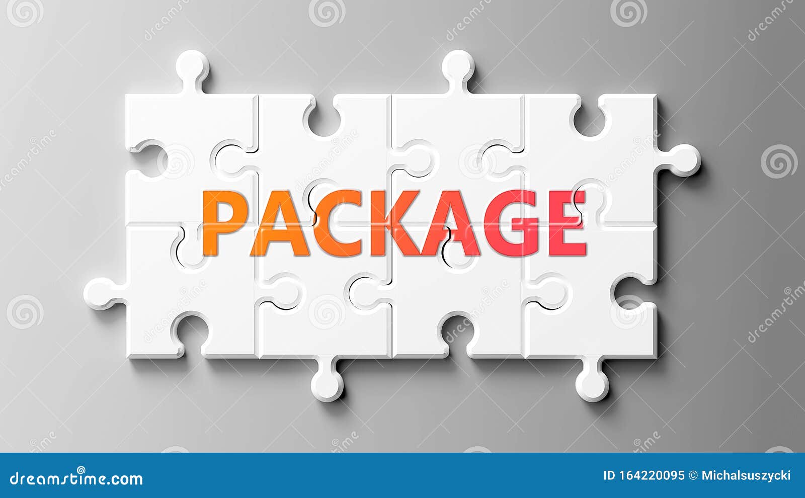 Package Complex Like a Puzzle - Pictured As Word Package on a Puzzle ...