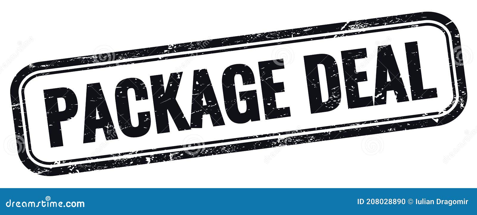 PACKAGE DEAL Text on Black Grungy Vintage Stamp Stock Illustration ...