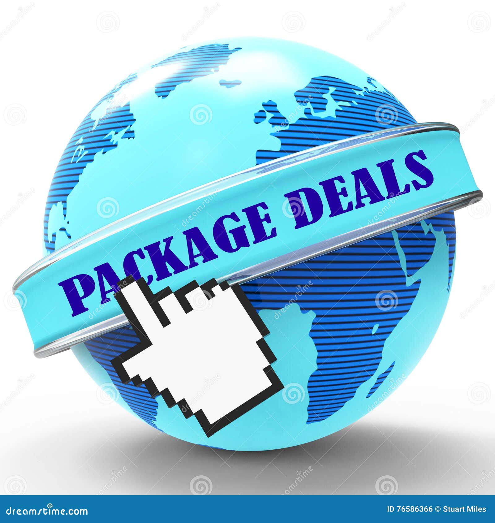 Package Deals Indicates Fully Inclusive and Bargain Stock Illustration ...