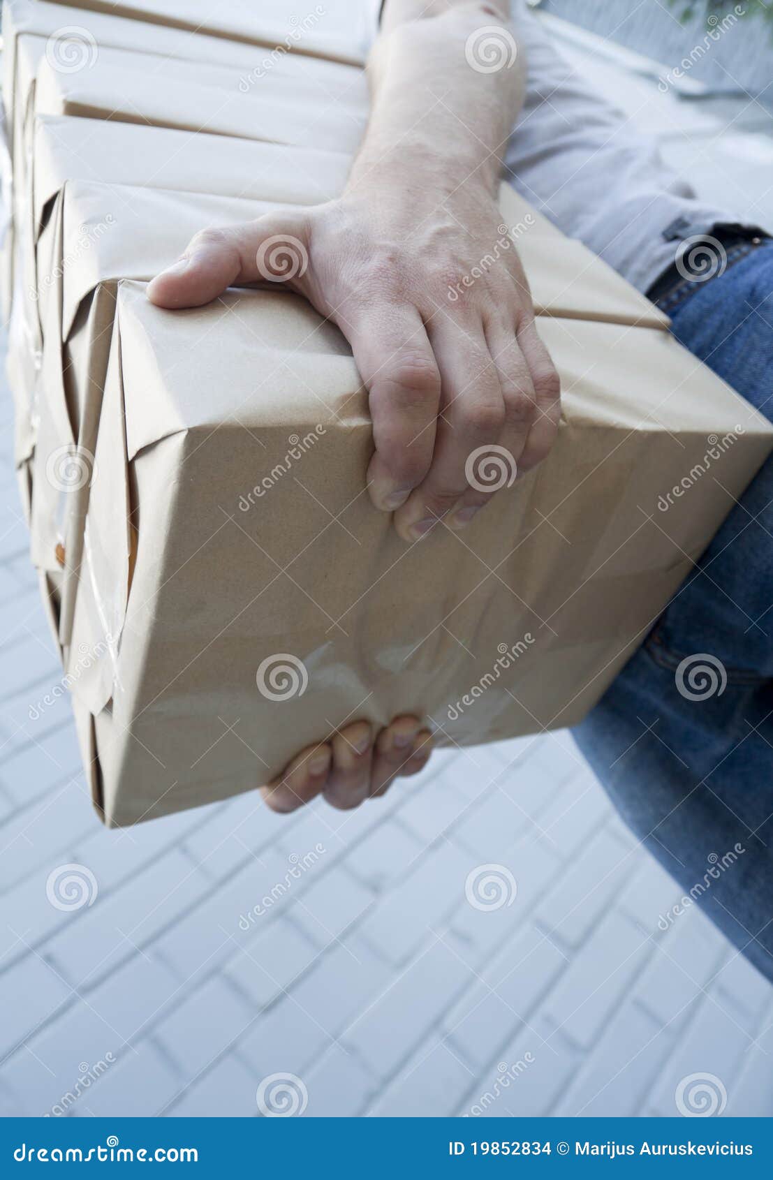 Package delivery stock photo. Image of pack, giving, cardboard - 19852834