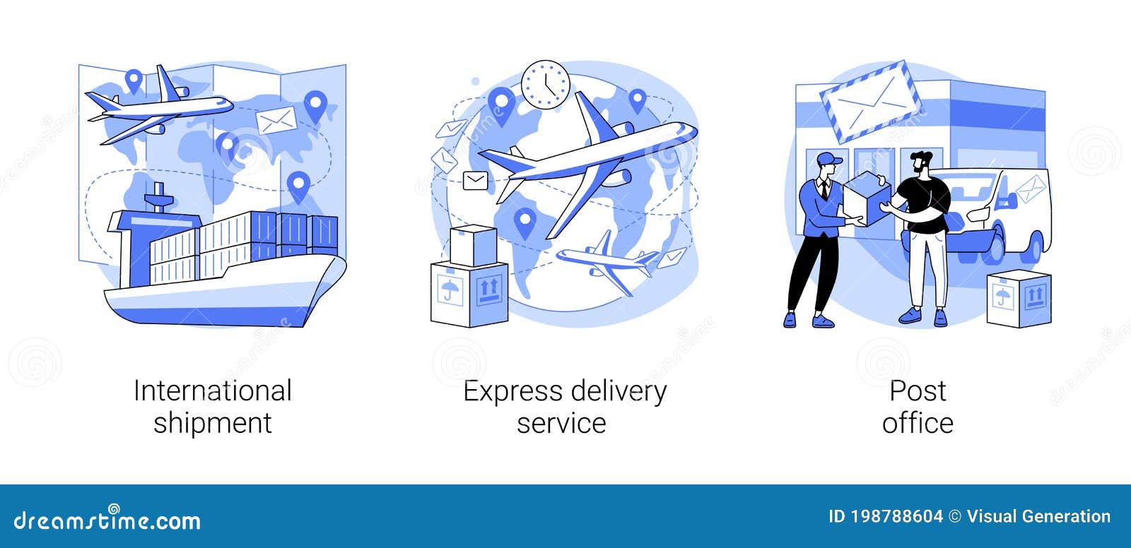 Package Delivery Abstract Concept Vector Illustrations. Stock Vector ...