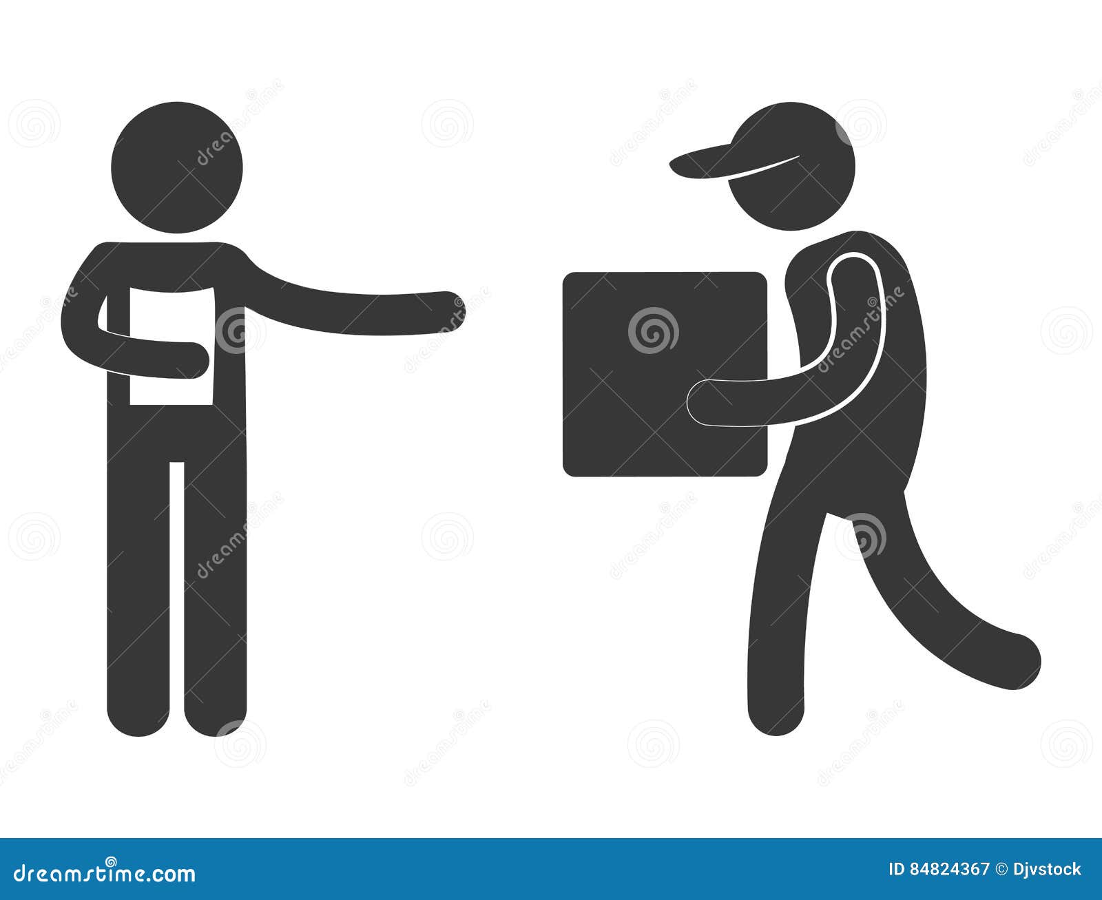 Package Delivery and Logistics Related Pictogram Icon Image Stock ...