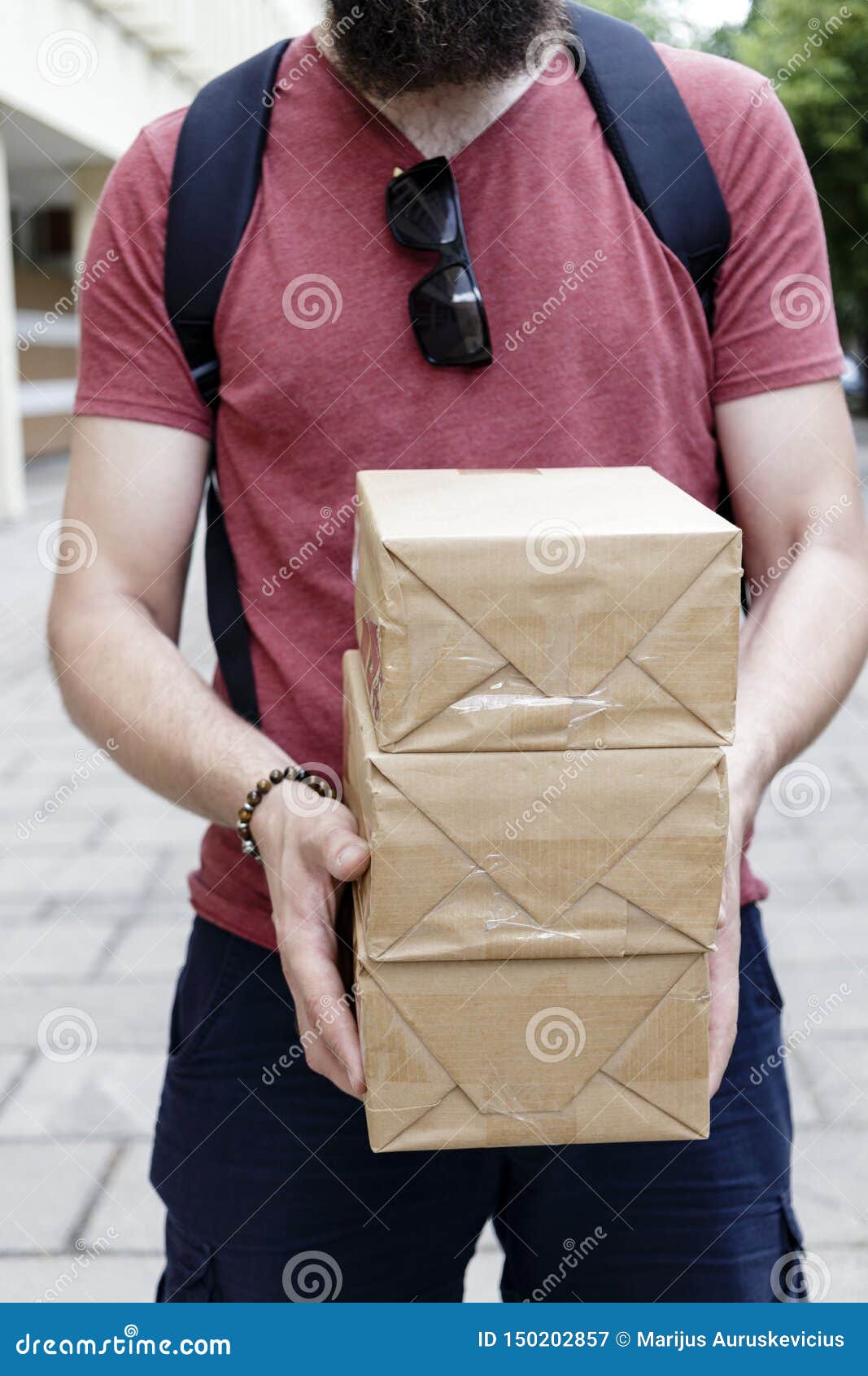 Package delivery stock image. Image of mail, cargo, cardboard - 150202857