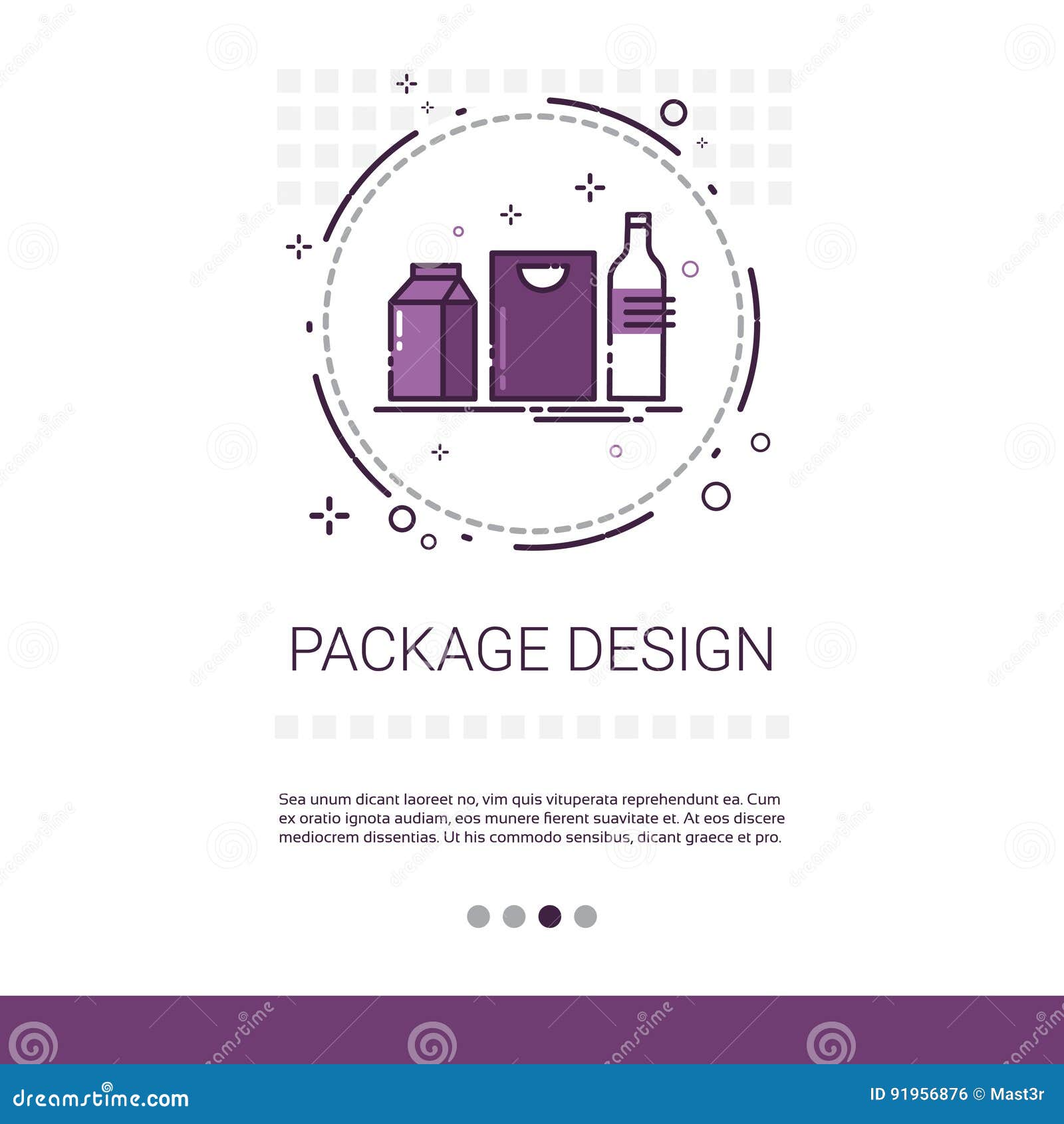 Package Design Good Branding Banner with Copy Space Stock Vector ...