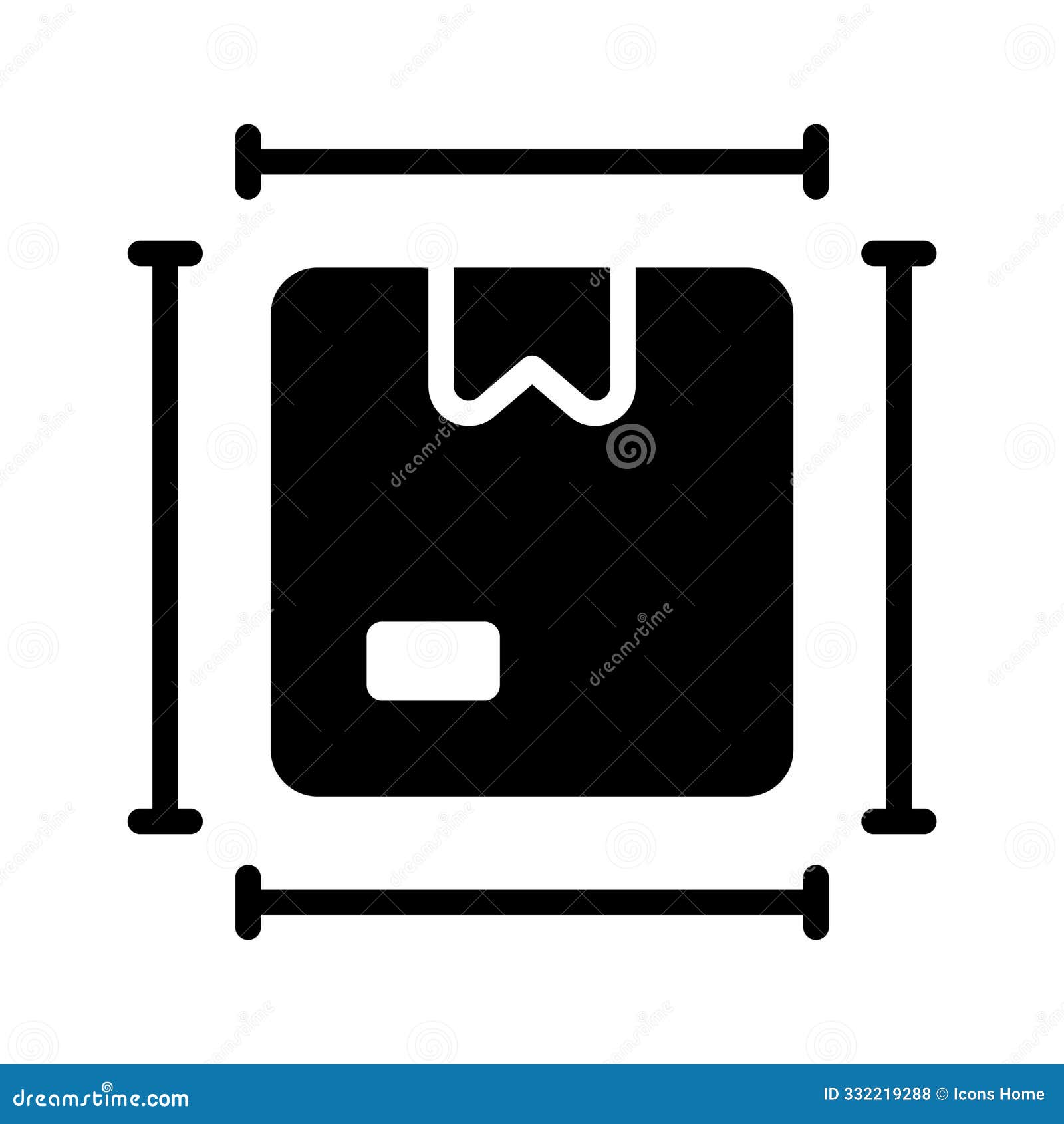 Package Dimensions stock vector. Illustration of standard - 332219288