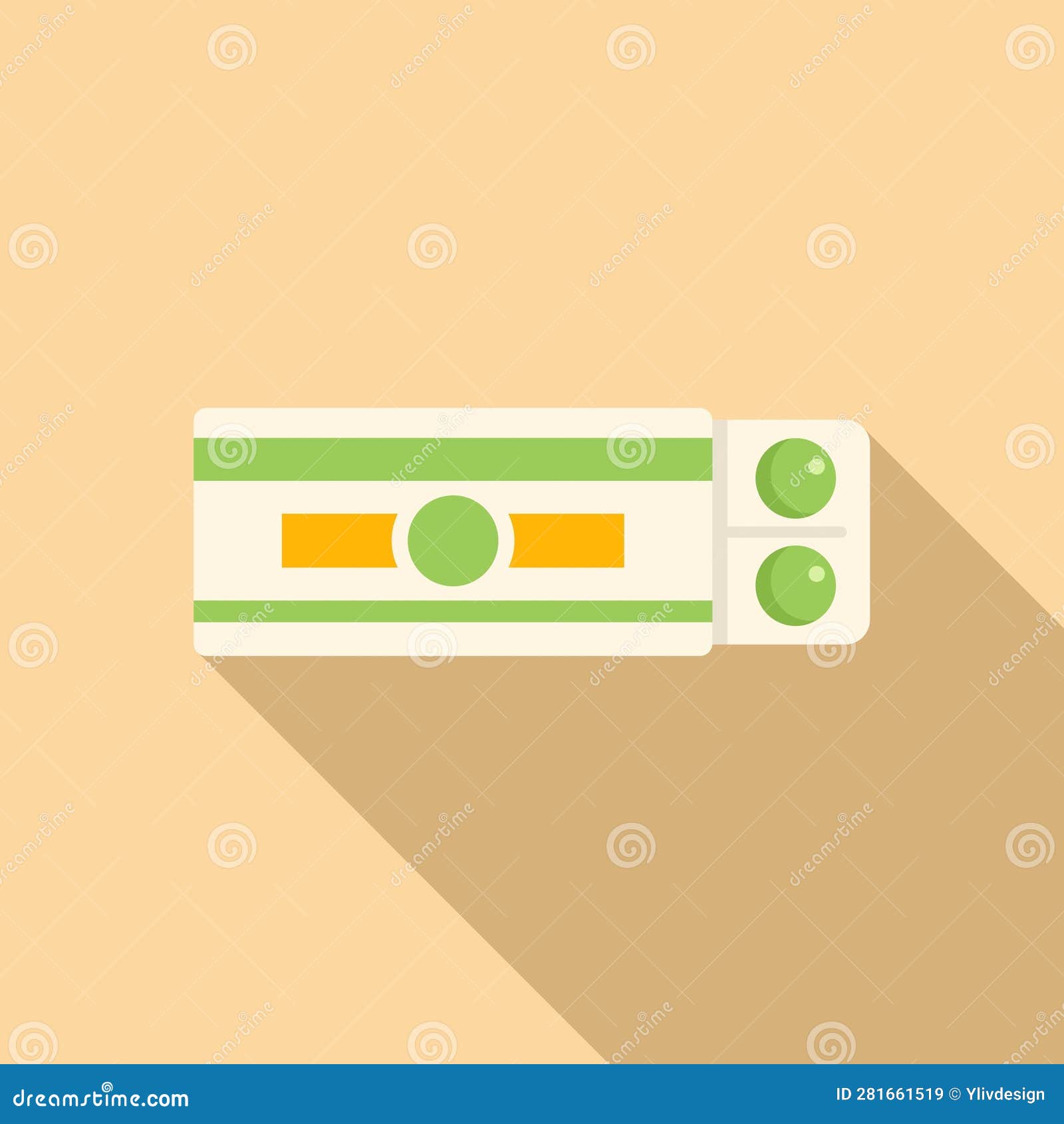 Package Drops Icon Flat Vector. Sore Remedy Stock Vector - Illustration ...