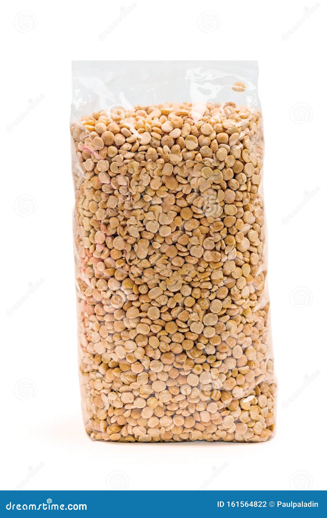 Package of Dry Raw Peas Isolated Stock Photo - Image of oatmeal, grain ...