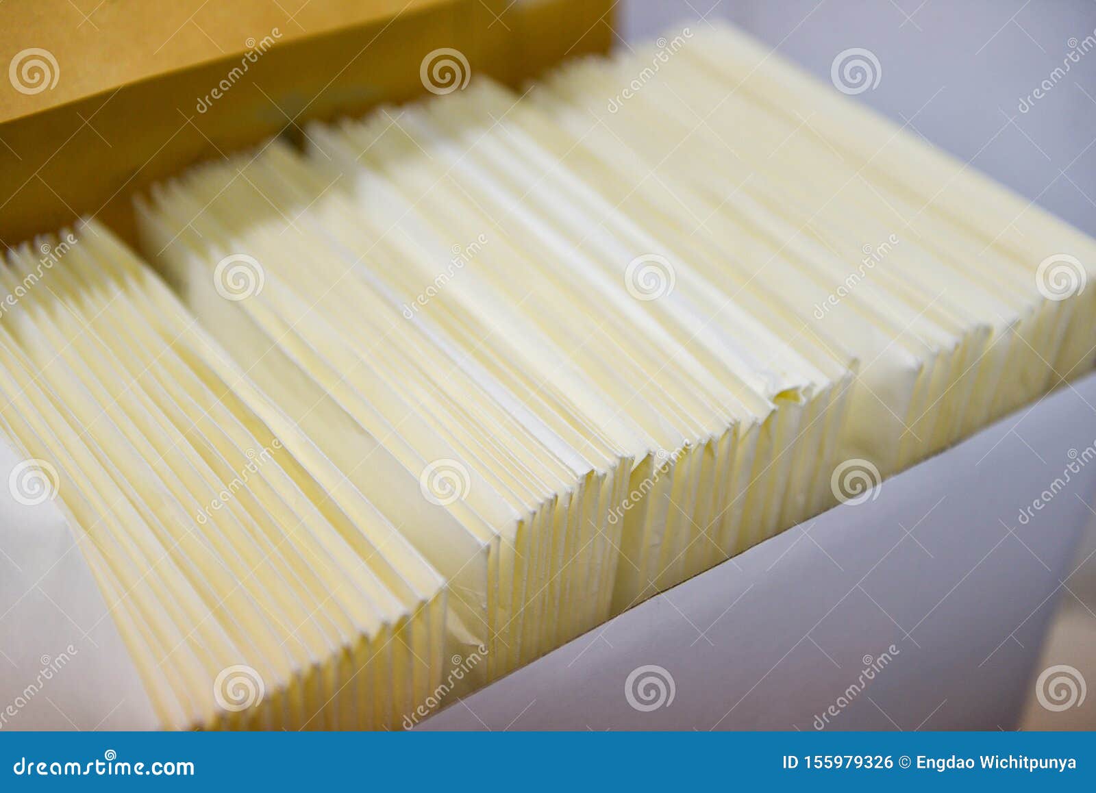 Package Envelope in the Box - Document Paper Sort in Document Storage ...