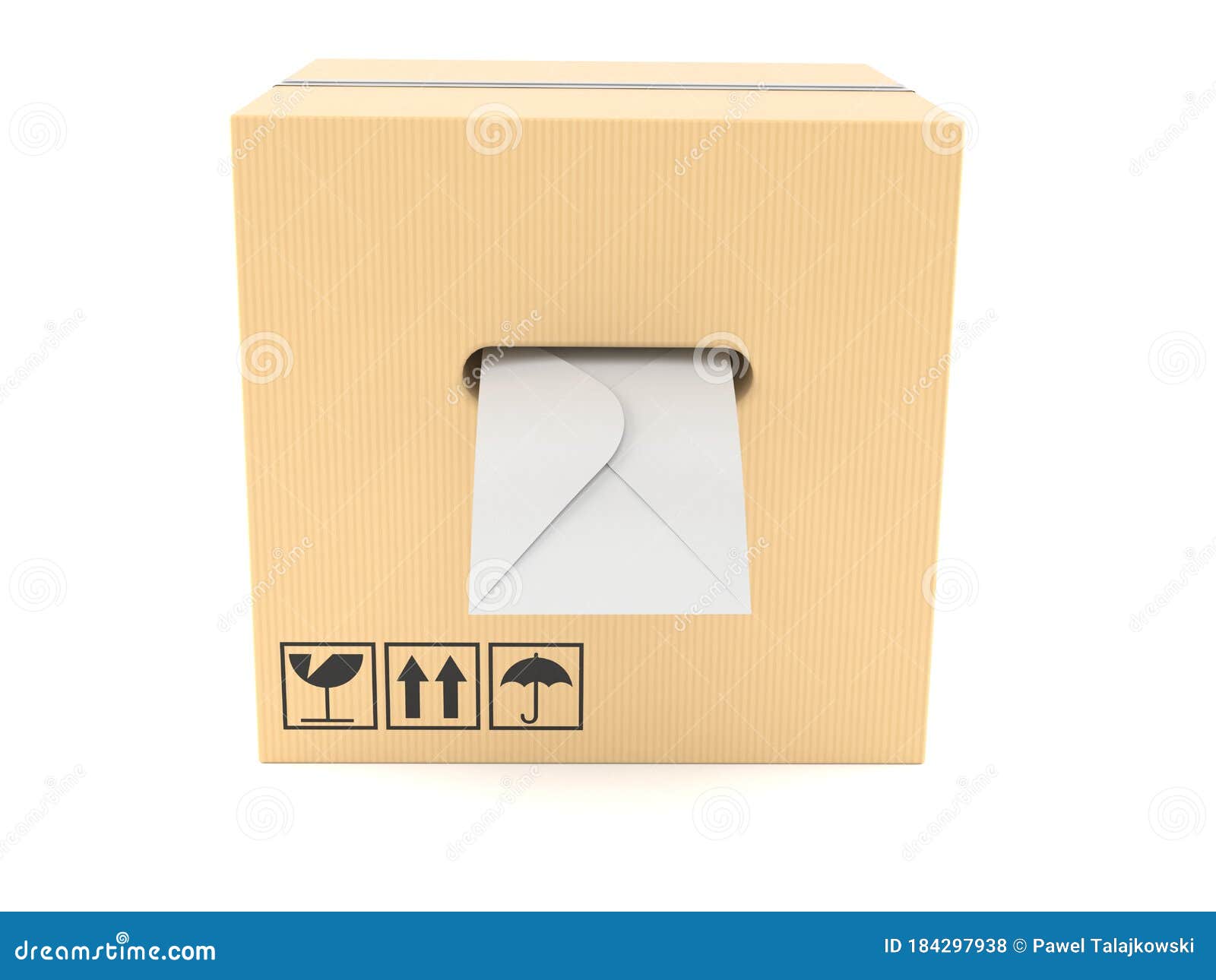 Envelope Box Input Infographic Cartoon Vector | CartoonDealer.com #84705661