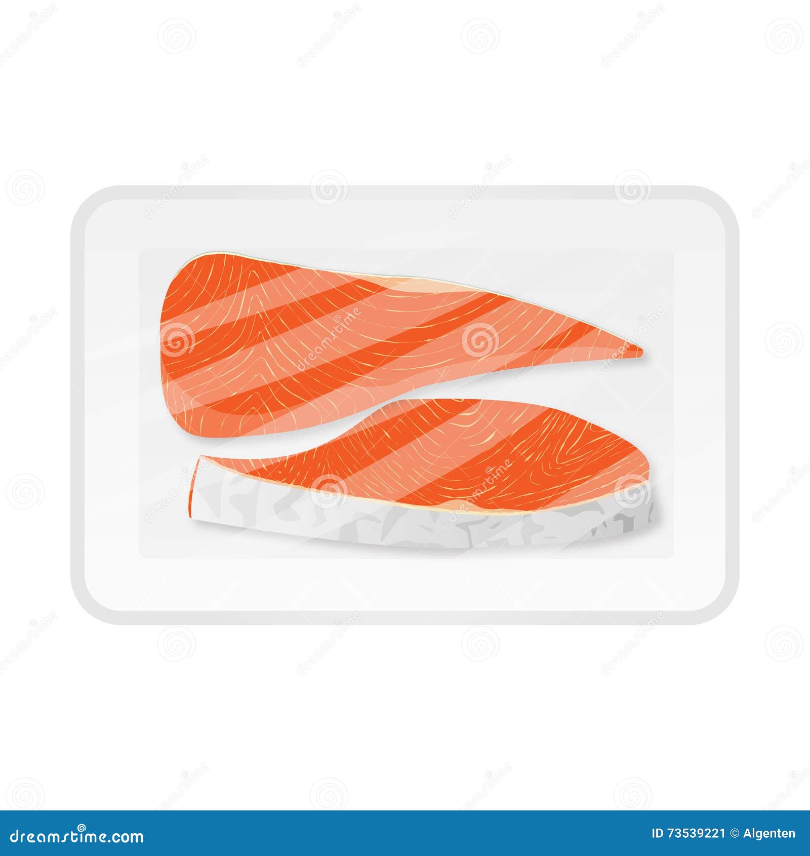 Package of fish stock illustration. Illustration of background - 73539221