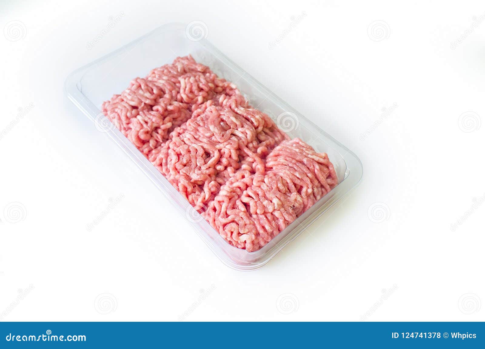 Package with Fresh Minced Chicken Meat Stock Photo - Image of food ...