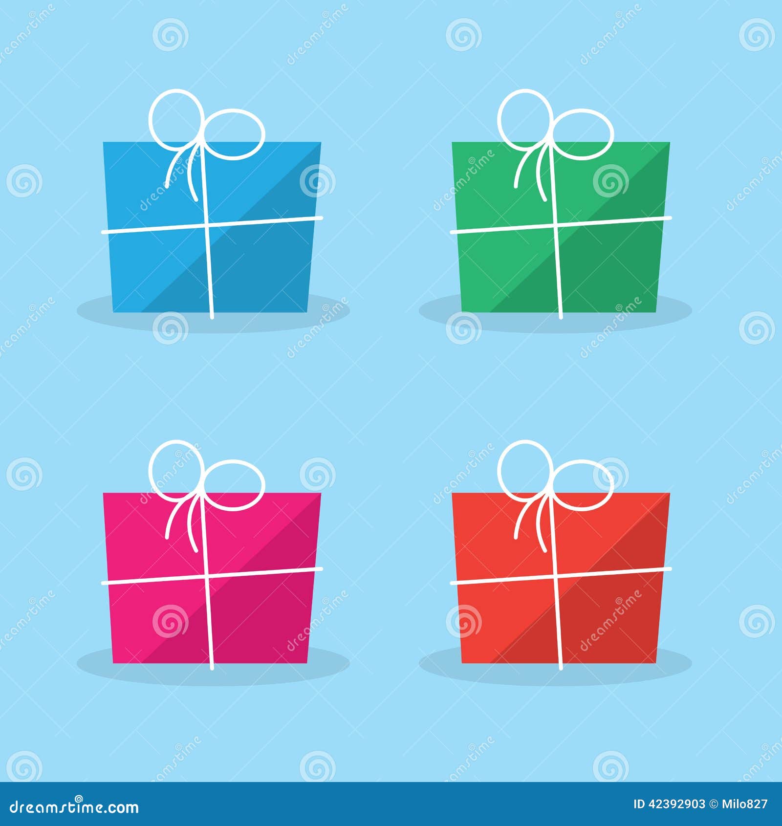 Package Gift Colors stock vector. Illustration of large - 42392903