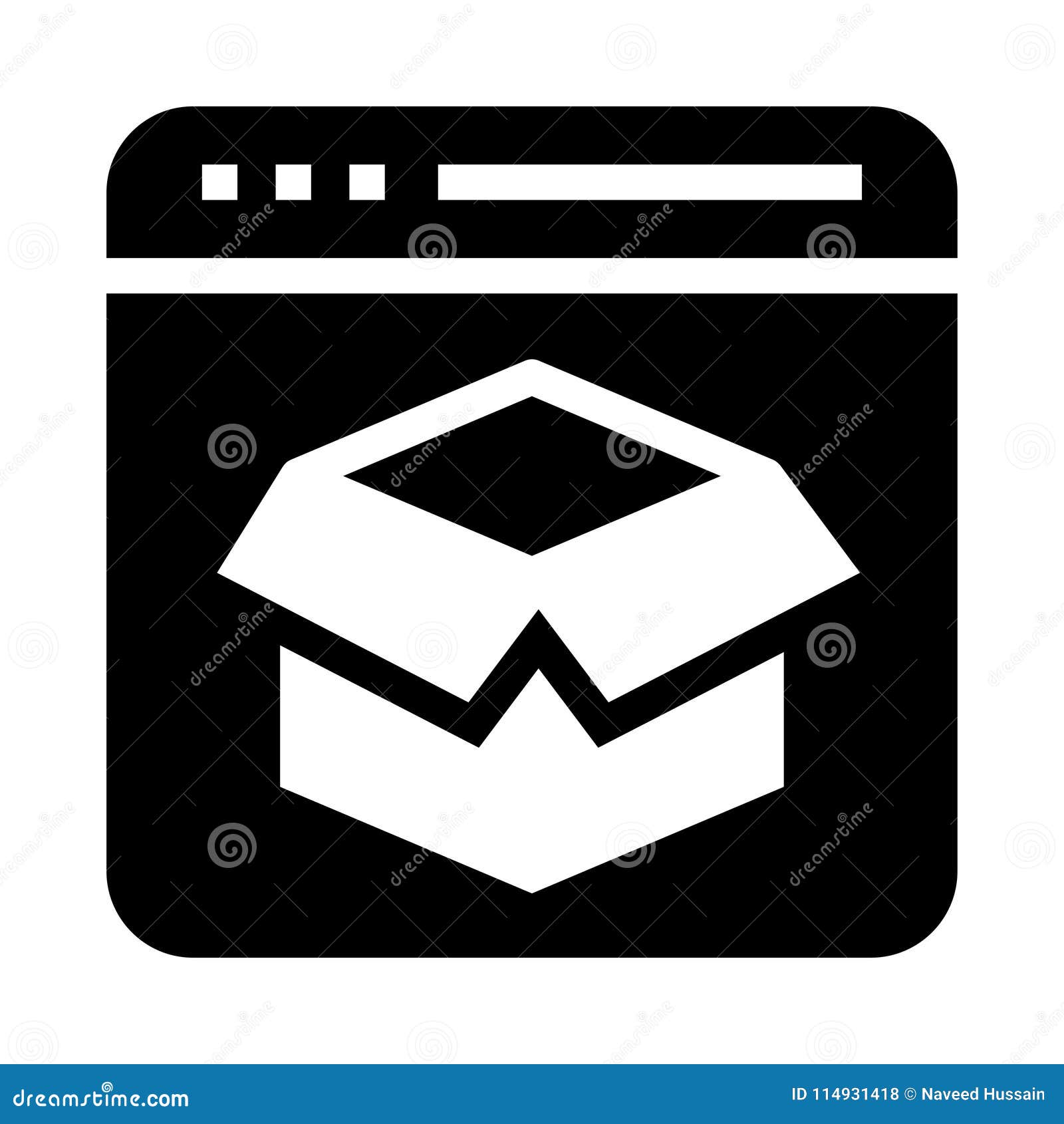 Package glyphs icon stock illustration. Illustration of premium - 114931418