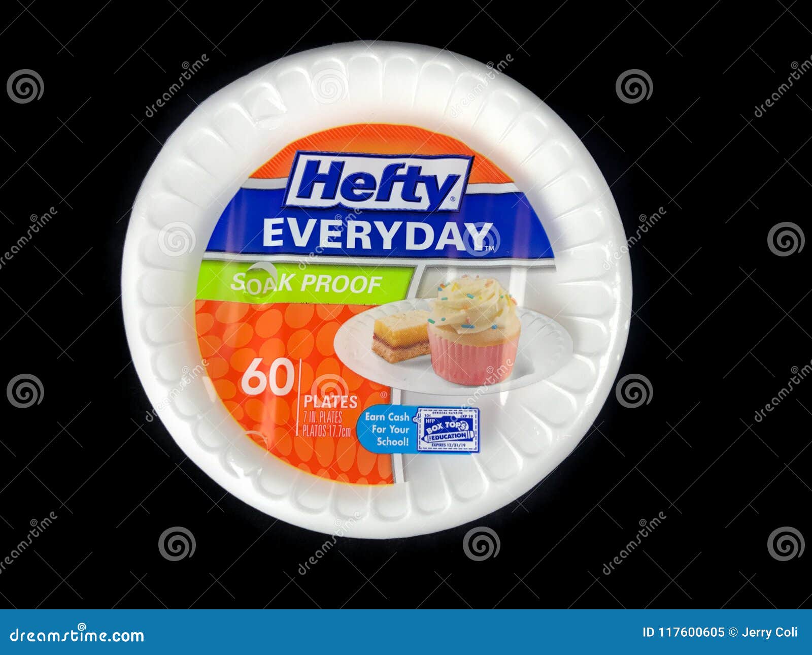 Package of Hefty Everyday Soak Proof Plates Editorial Image - Image of ...