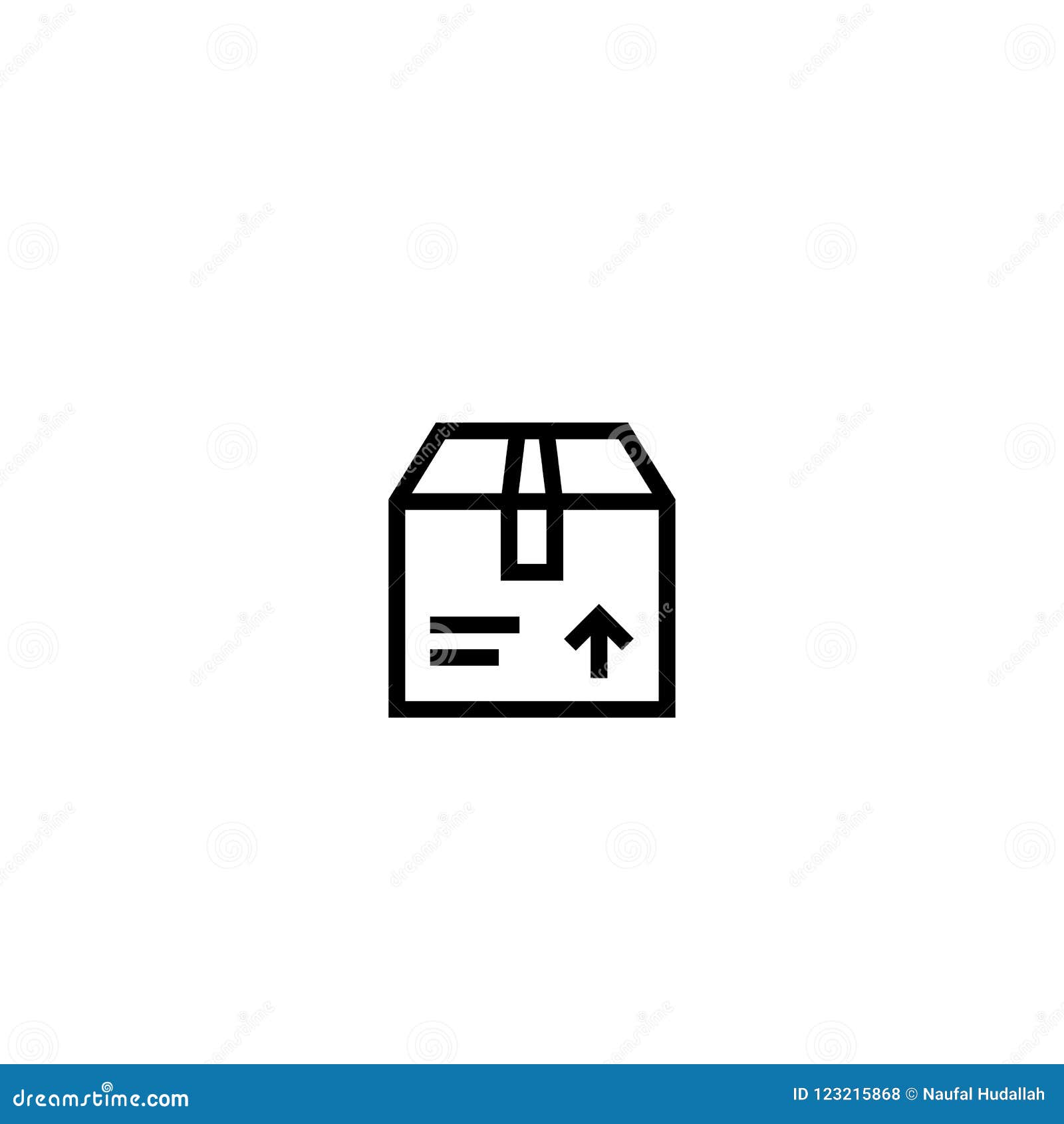 Package Icon. Closed Cardboard Box Symbol. Relocation and Delivery ...