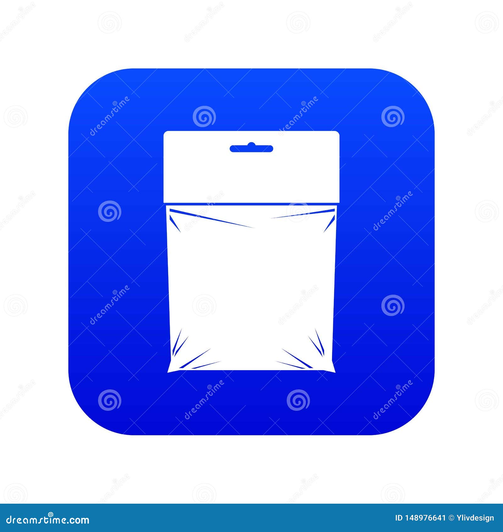 Package icon digital blue stock vector. Illustration of branding ...