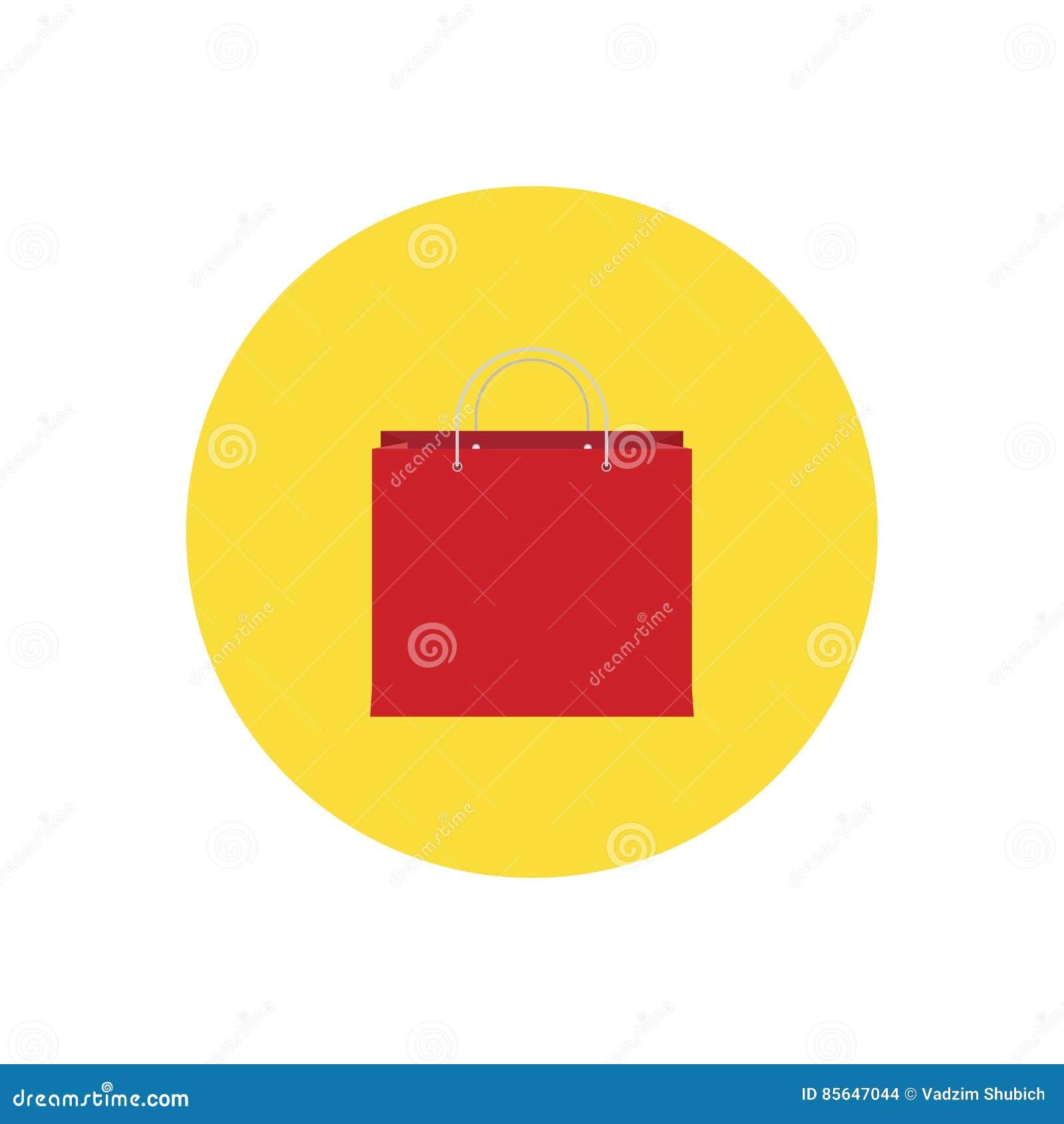 Package Icon in Flat Style Isolated in the Circle. Stock Illustration ...