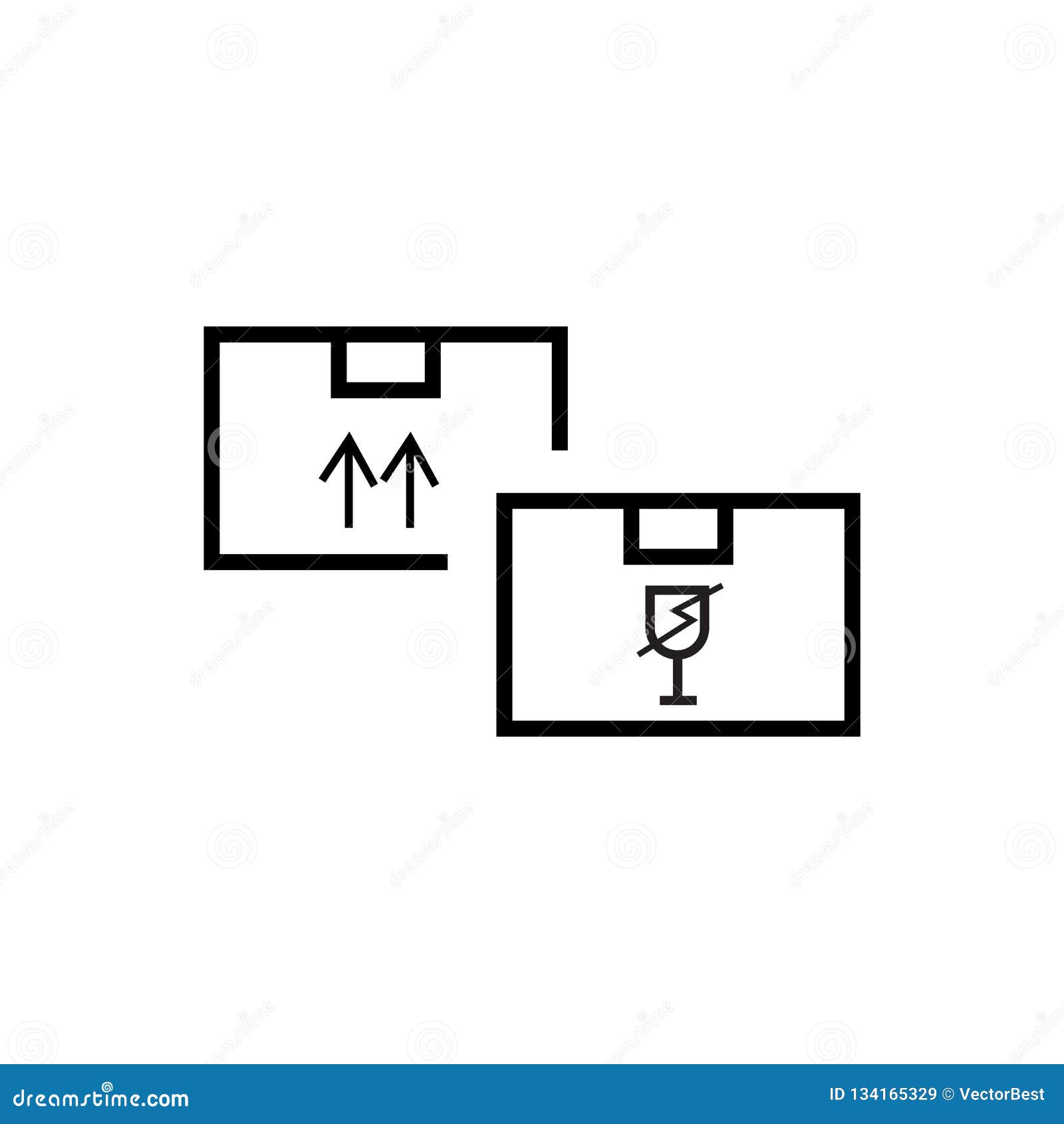 Package Icon Vector Sign and Symbol Isolated on White Background ...