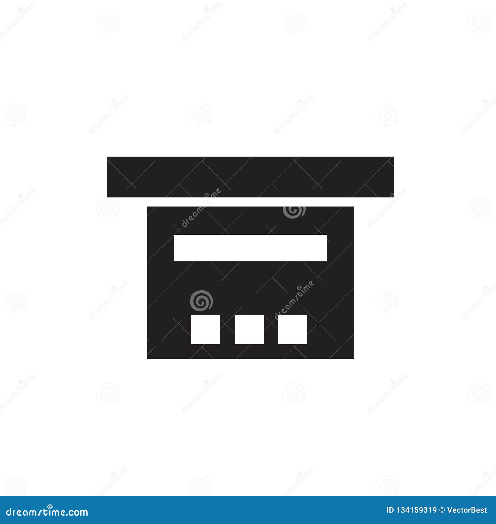 Package Icon Vector Sign and Symbol Isolated on White Background ...