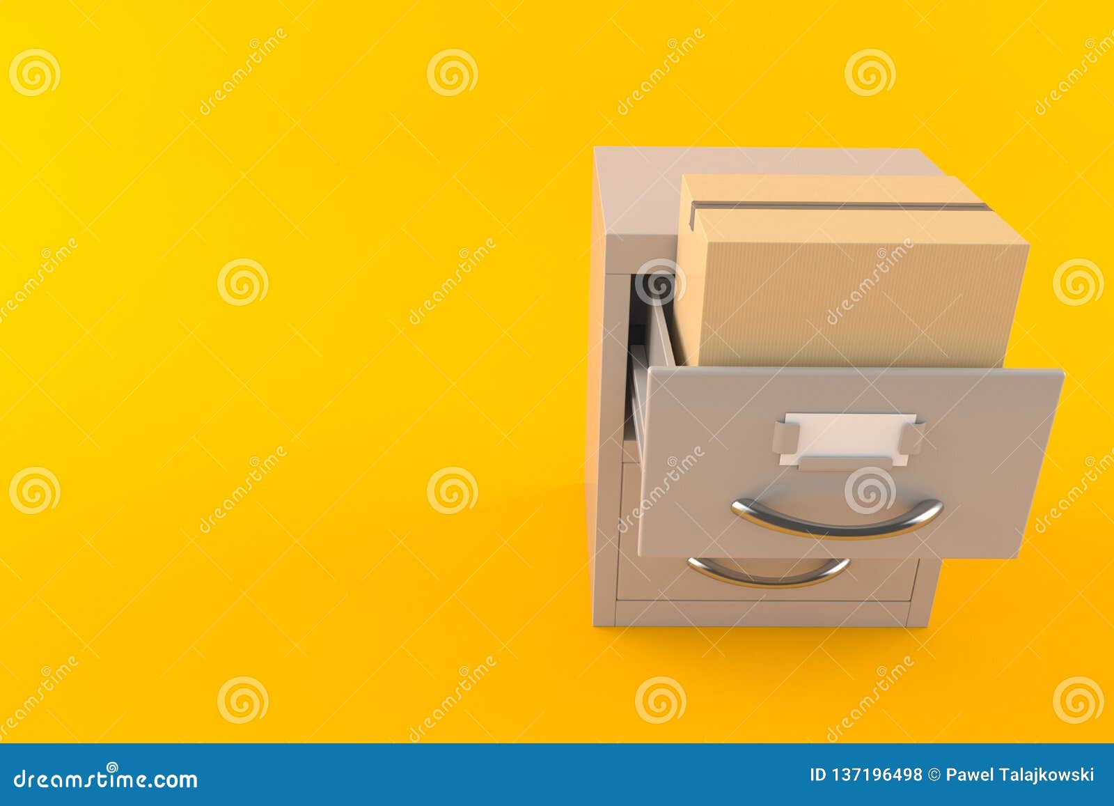 Package Inside Archive Locker Stock Illustration - Illustration of file ...