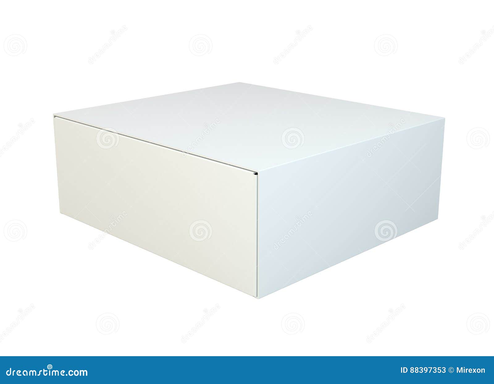Package on Isolated on White Background Stock Illustration ...