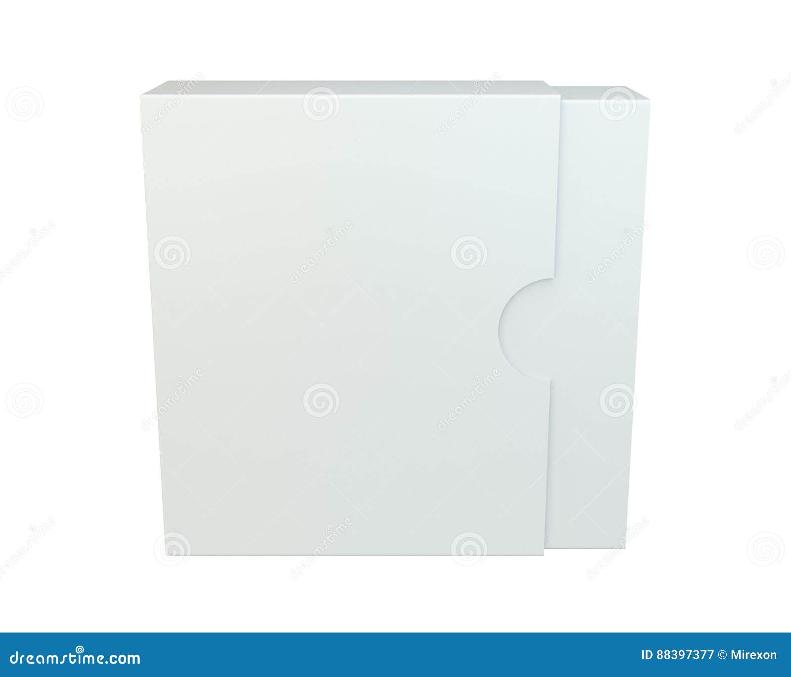 Package on Isolated on White Background Stock Illustration ...