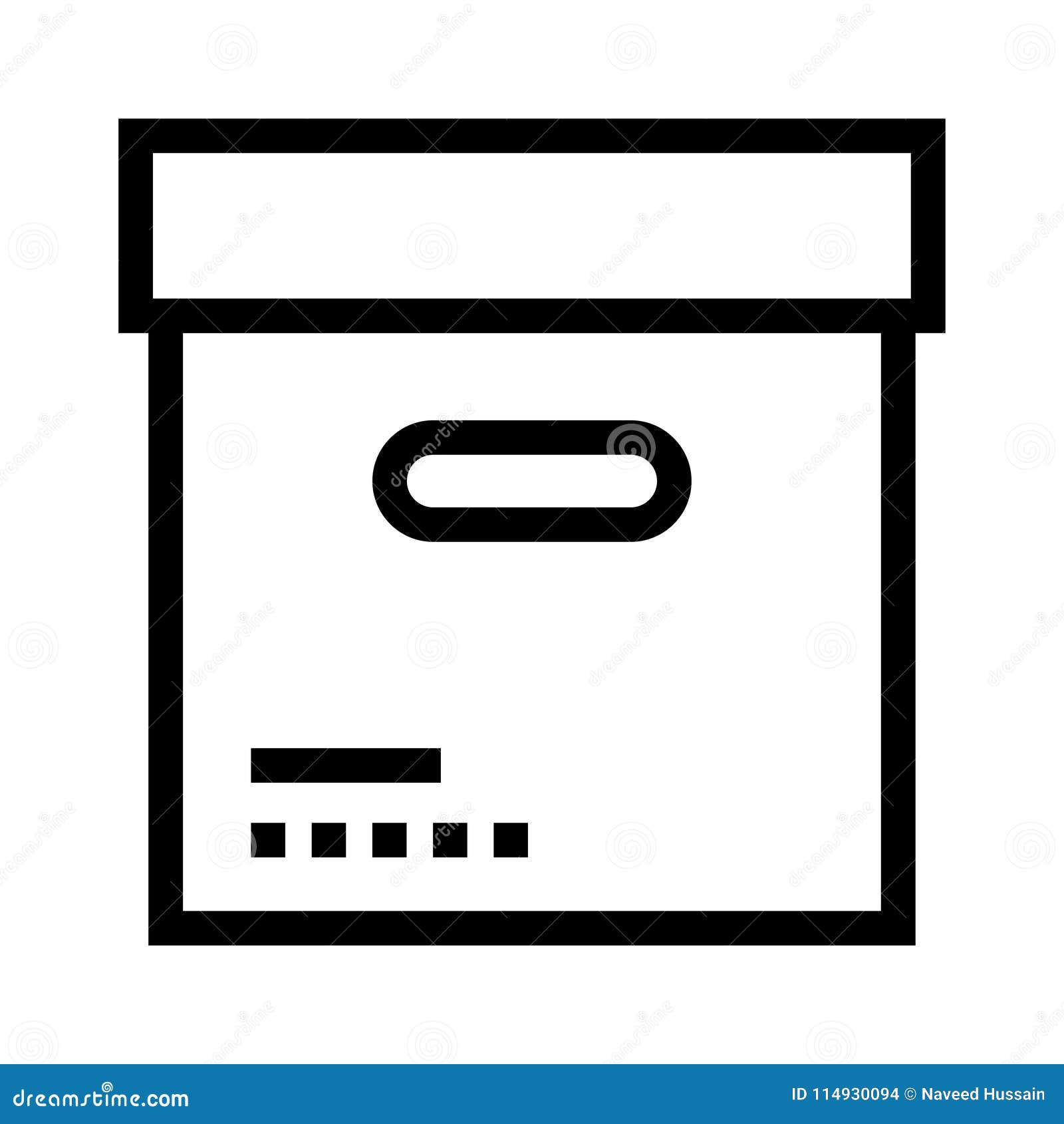 Package line icon stock illustration. Illustration of smart - 114930094