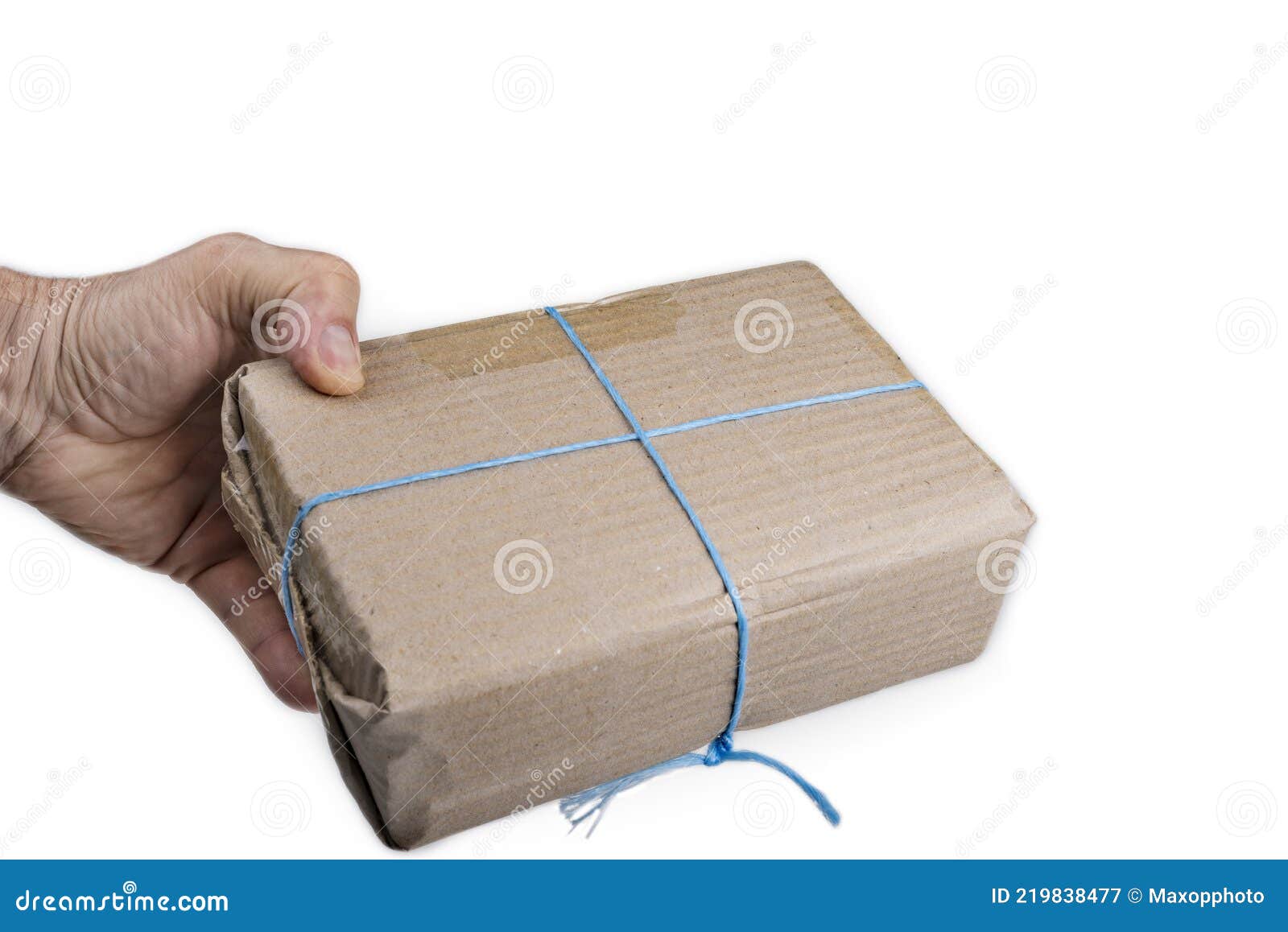 Package Made from Corrugated Cardboard Wrapping Paper Stock Image ...