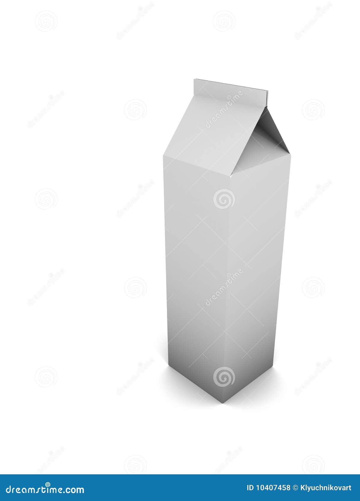 Package Milk Blank Template Empty White Ad Sign Stock Illustration ...
