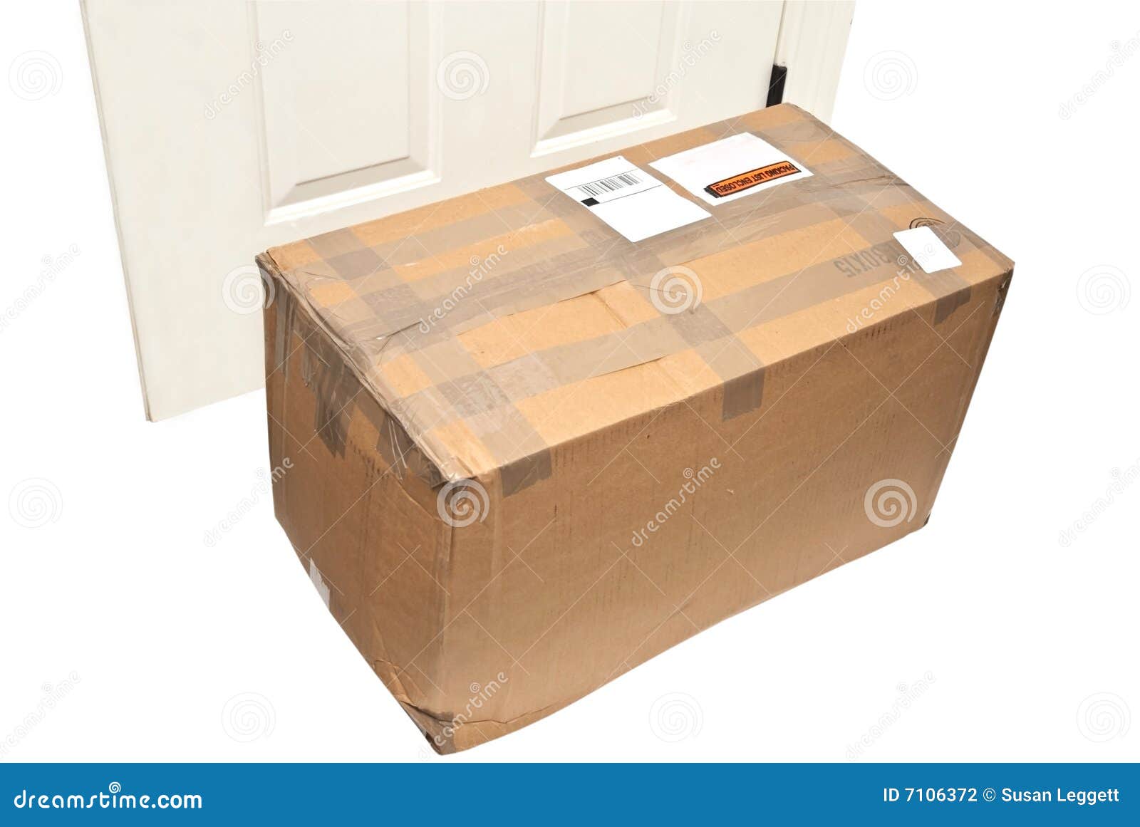Package/Parcel at Door stock photo. Image of shipping - 7106372
