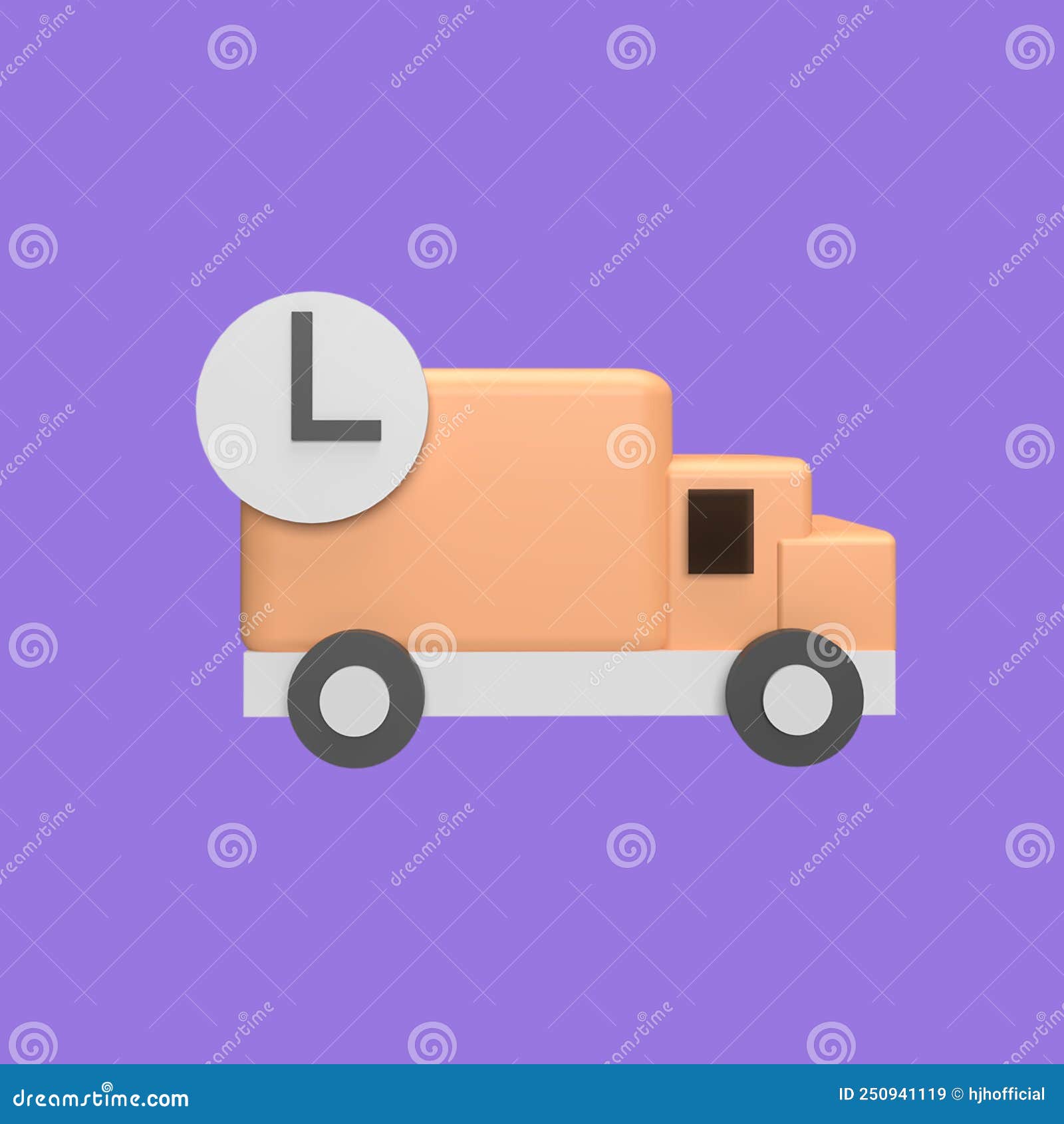 Package Pending 3d Icon Model Cartoon Style Concept. Render ...